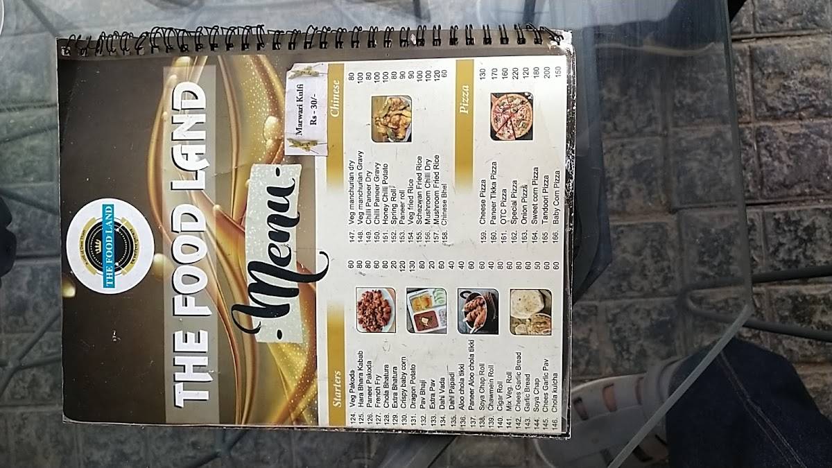 Menu at The Foodland, Jaipur
