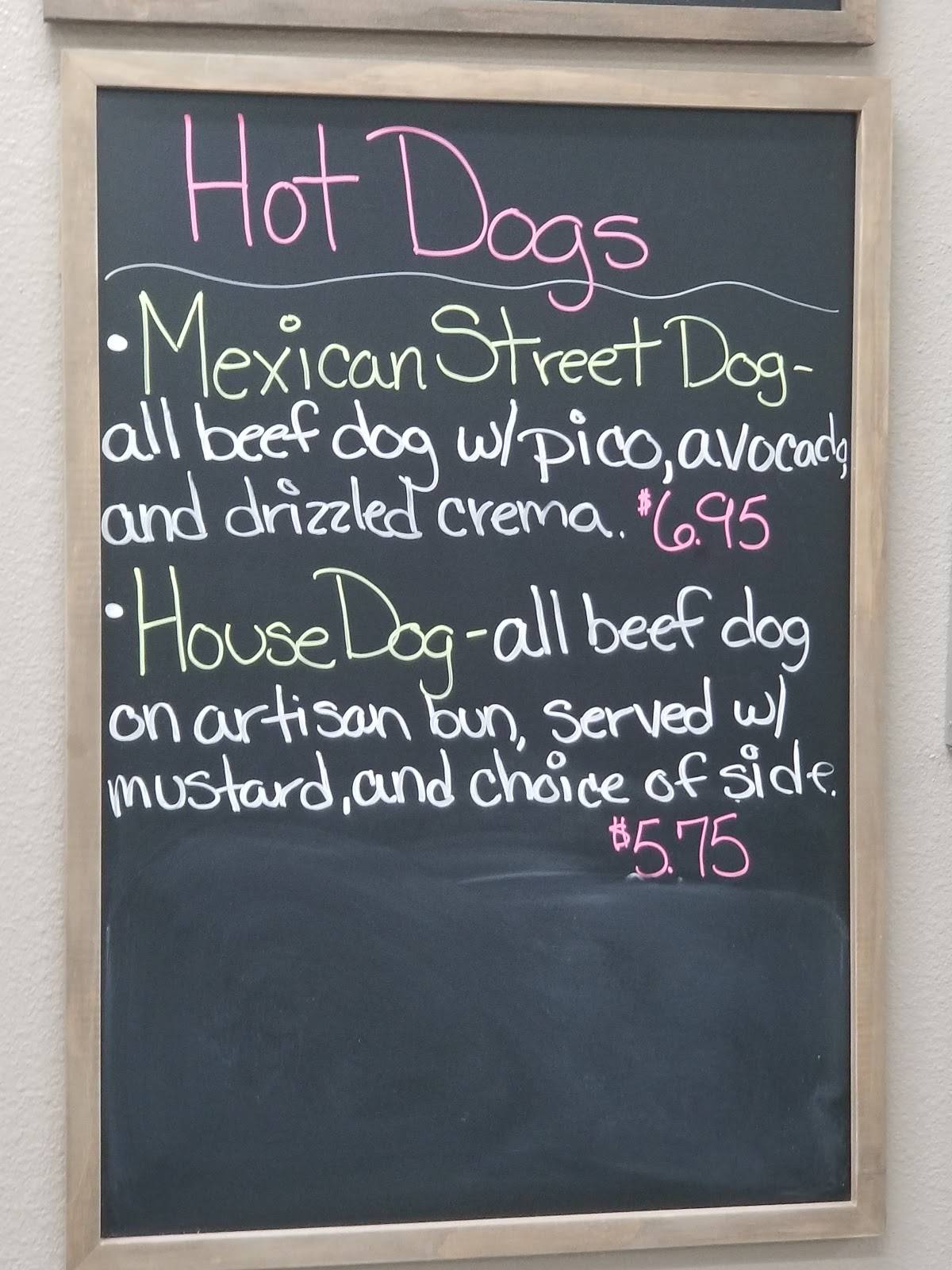 Menu at The Salty Pickle restaurant, Coalinga