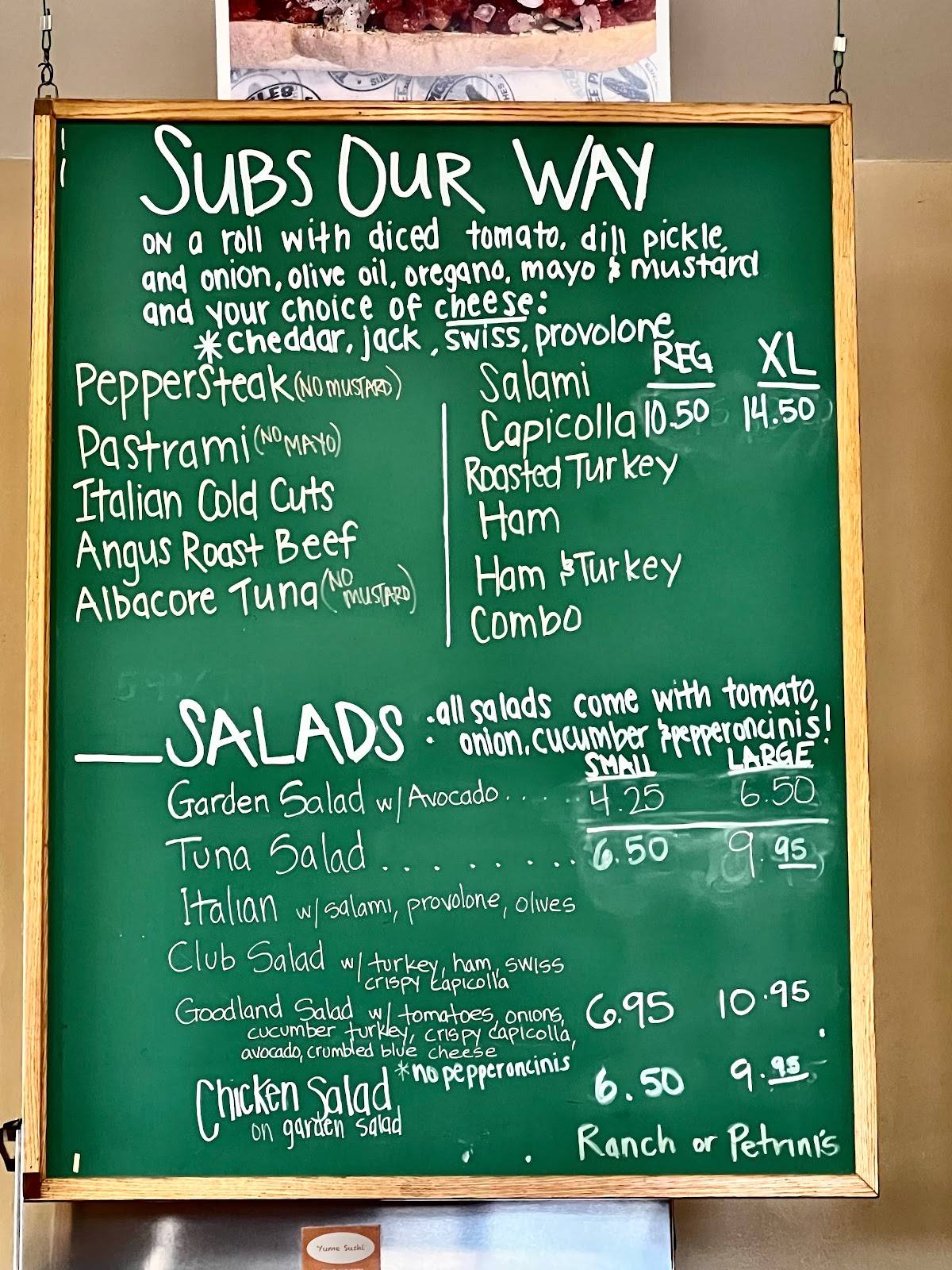 Menu at Three Pickles Subs & Sandwiches fast food, Santa Barbara, 126 E ...