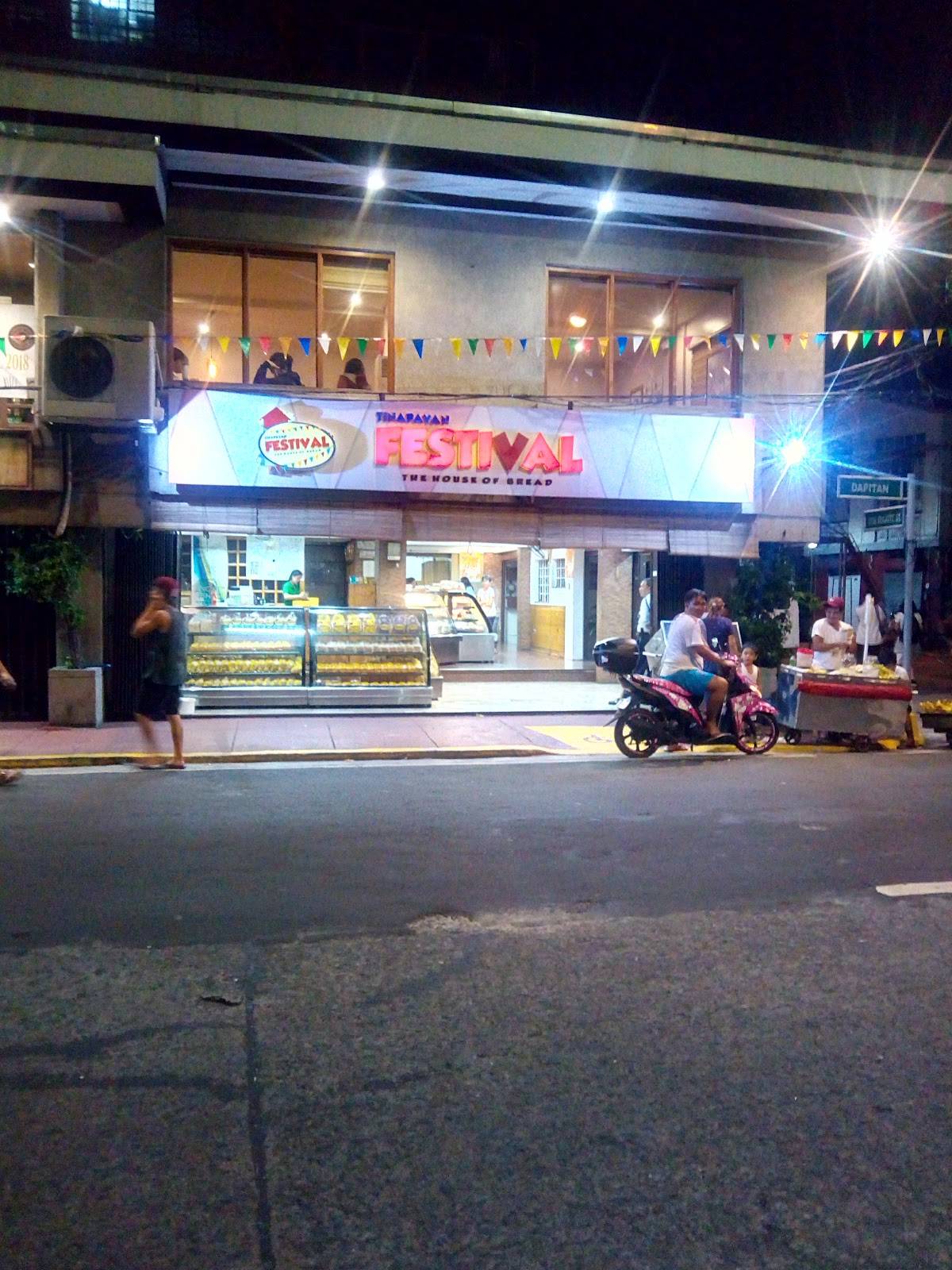 Menu at Tinapayan Festival Bakeshoppe, Manila, corner Dapitan St