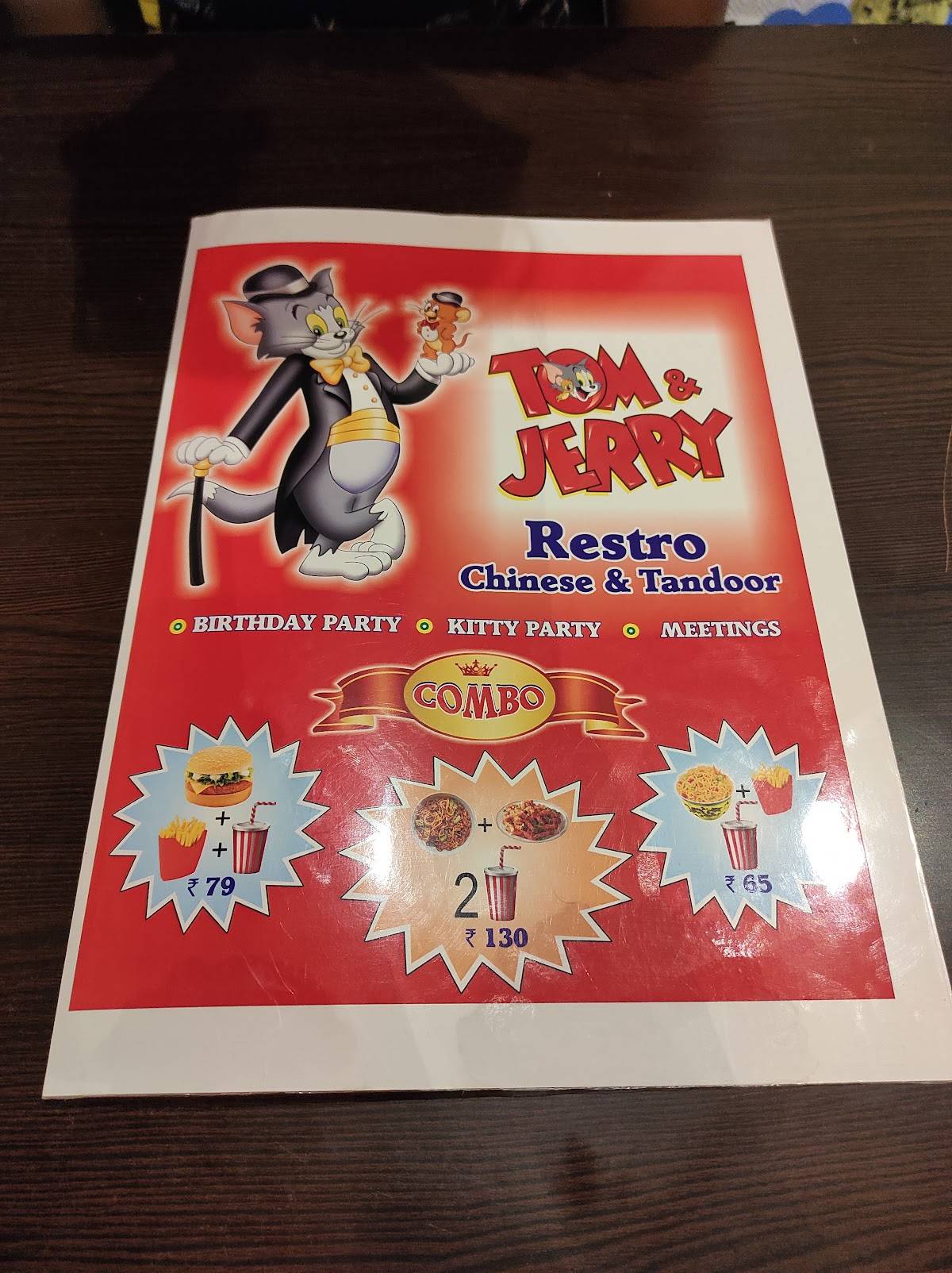 Menu at Tom&Jerry Restaurant, Kanpur