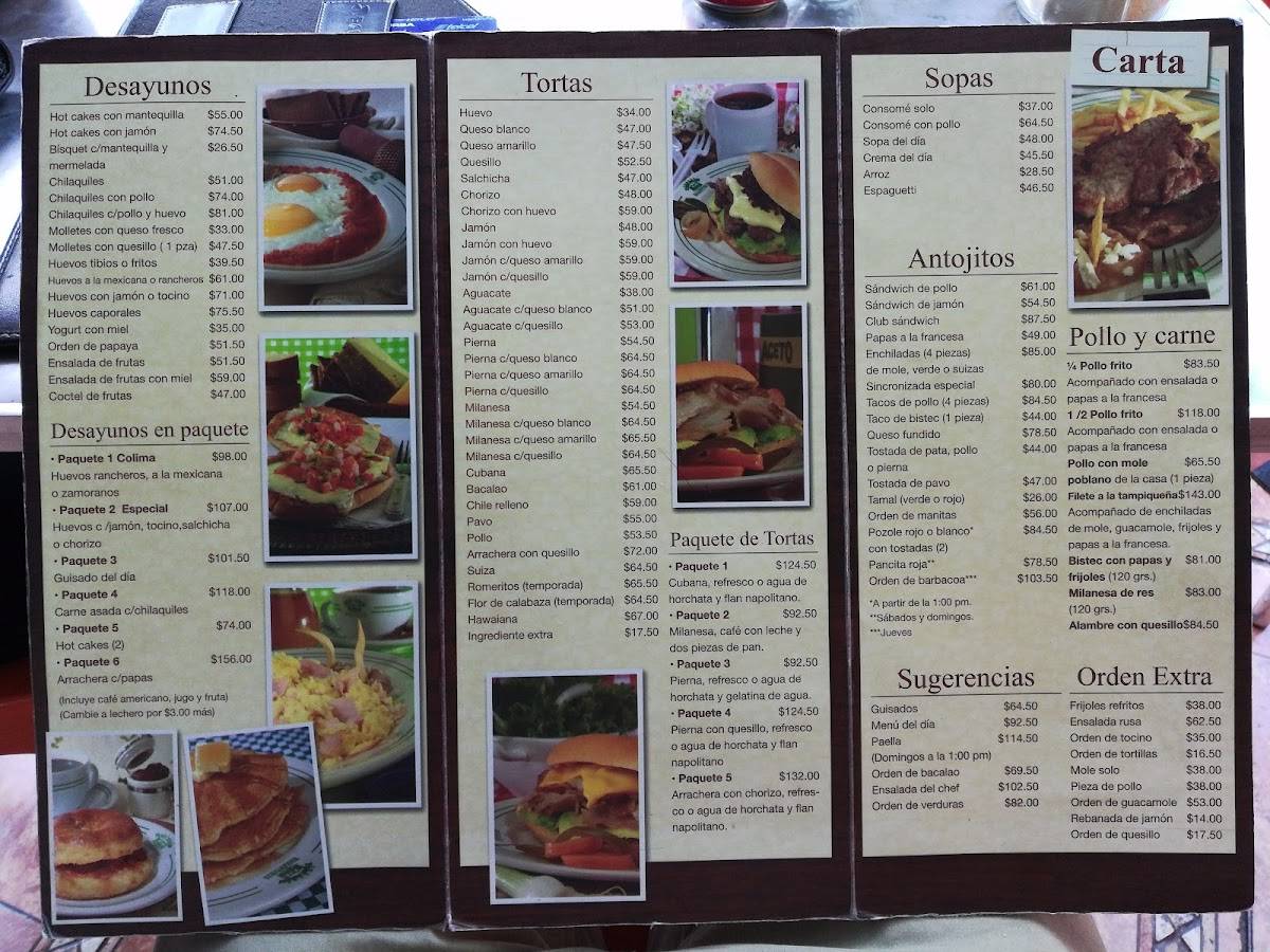 Carta del restaurante Tortas Don Polo, Ciudad del México, Cerrada Felix ...