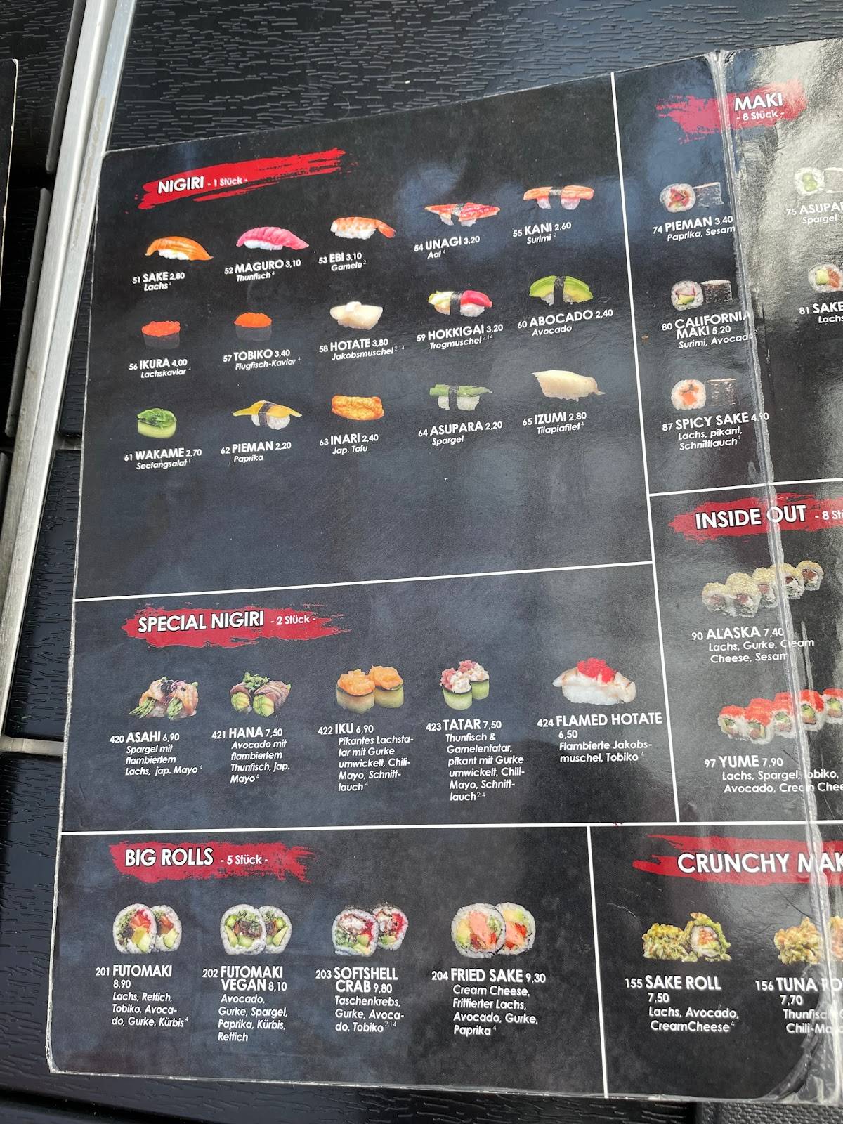 Speisekarte von Wagaya Hof restaurant, Hof