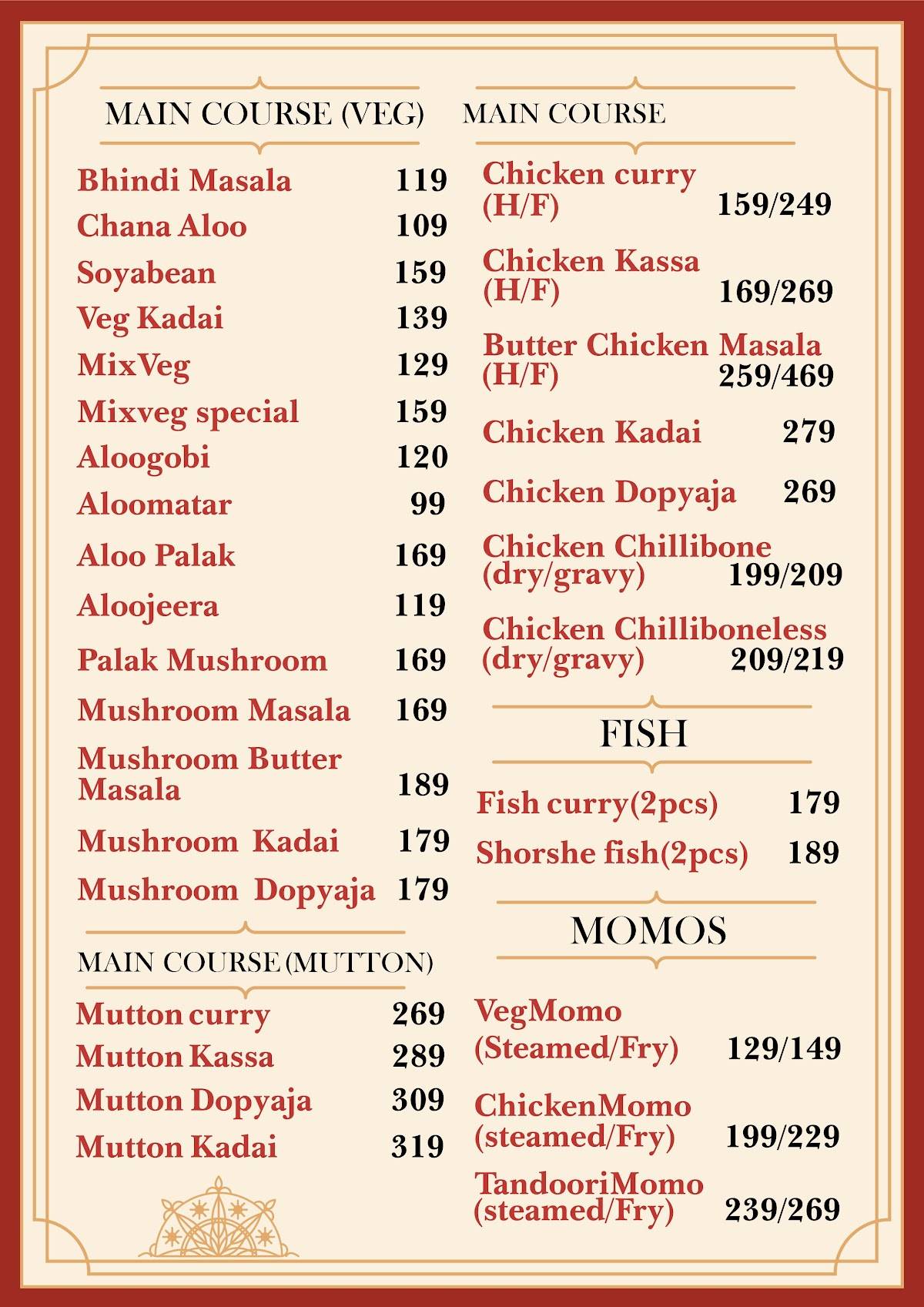 Menu at Zaika Restaurant - Desi Panda Food & Beverage, Ranchi