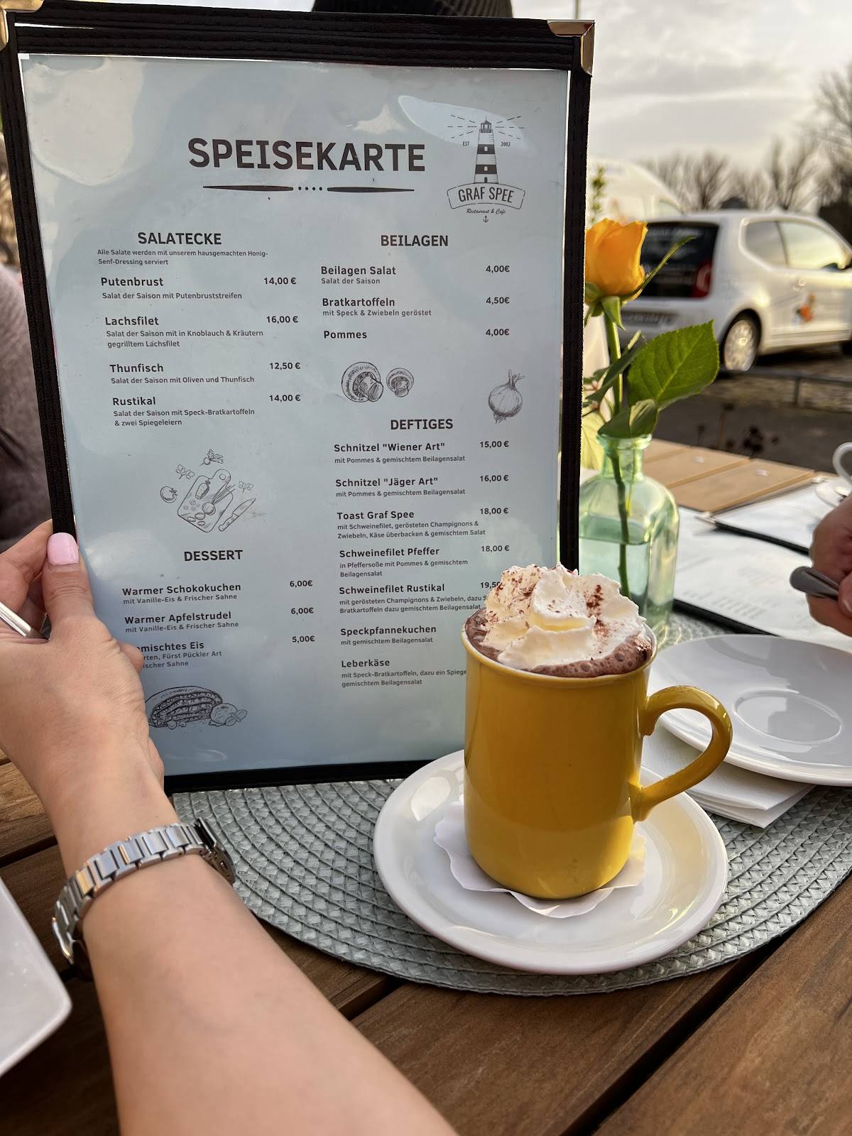 Speisekarte von Restaurant & Café Graf Spee, Düsseldorf