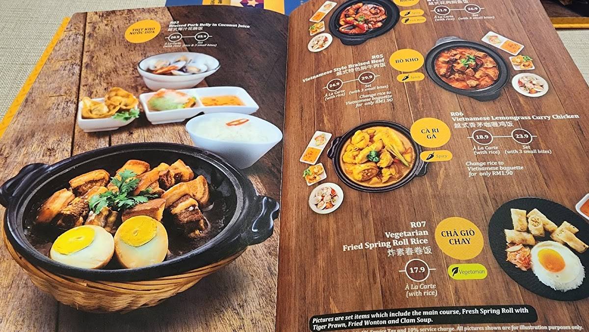 Carta de Ăn Viet • Paradigm Mall Vietnamese Food Restaurant, Petaling ...