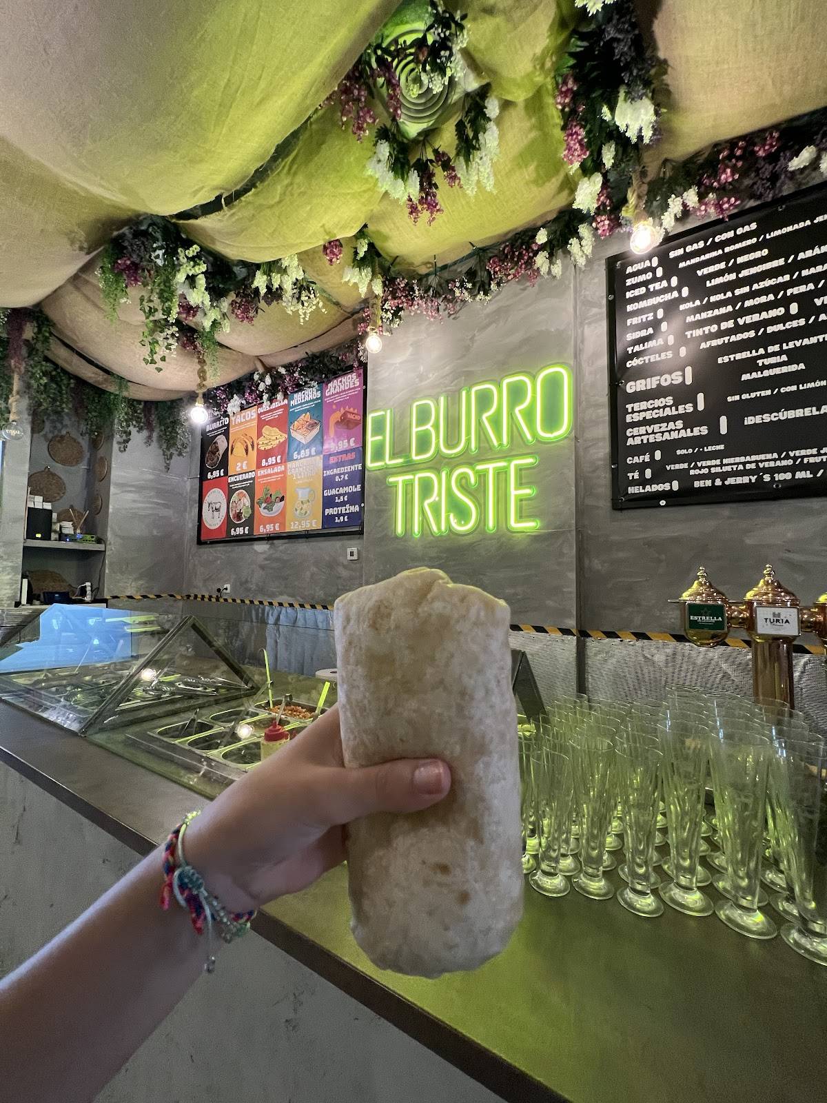 Carta de Restaurante El Burro Triste, Almería