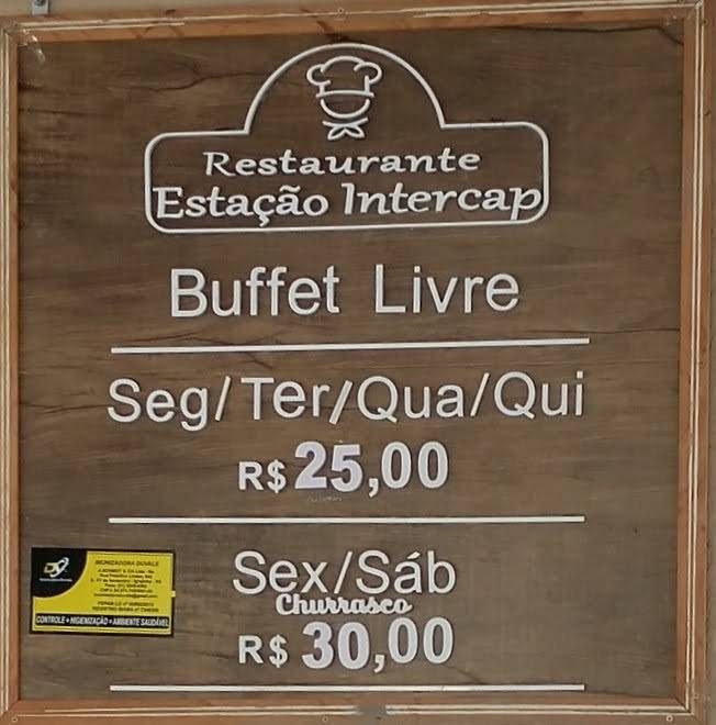 Menu em Restaurante Estação Intercap, Porto Alegre