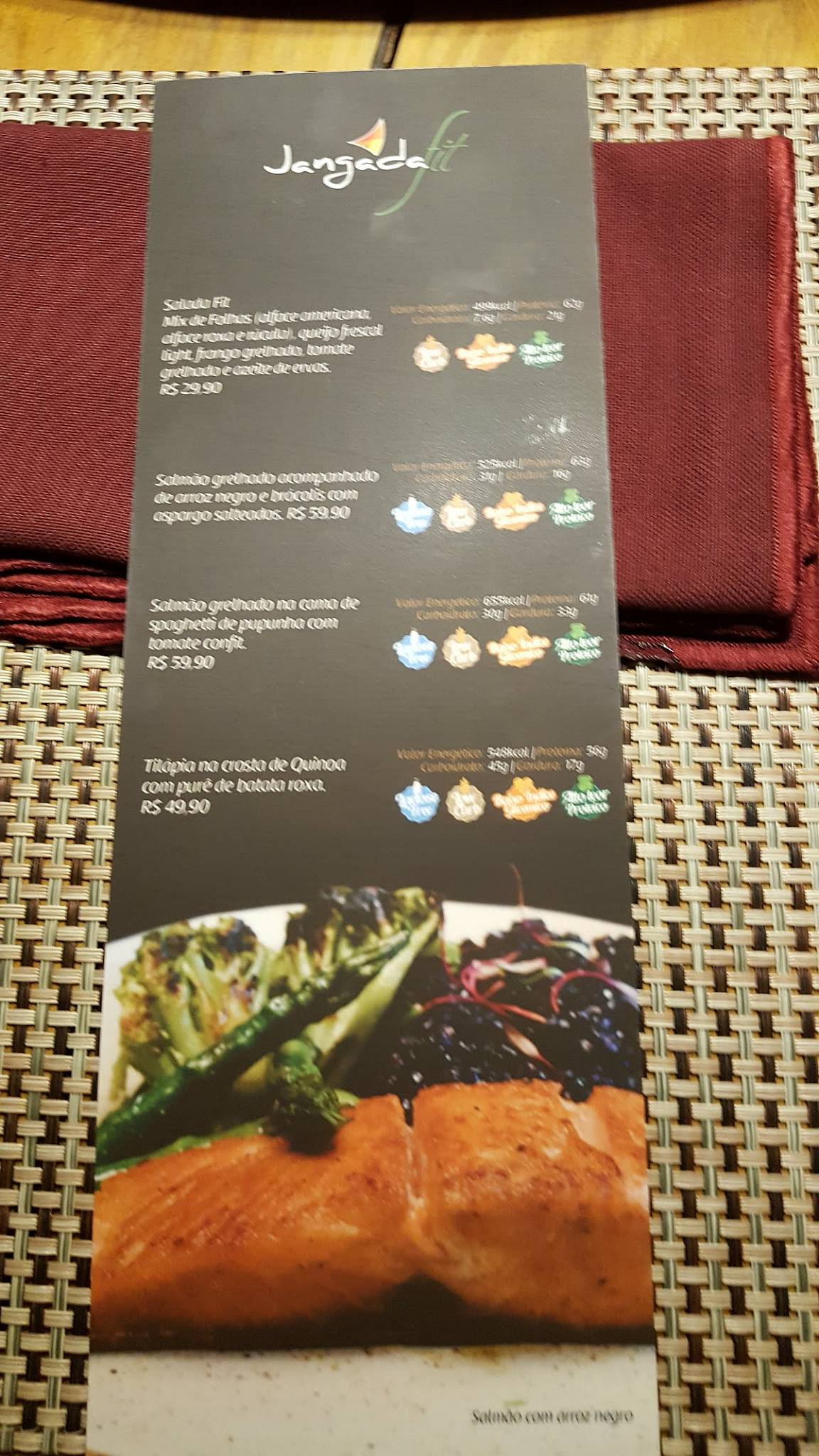 Menu em Restaurante Jangada, Limeira