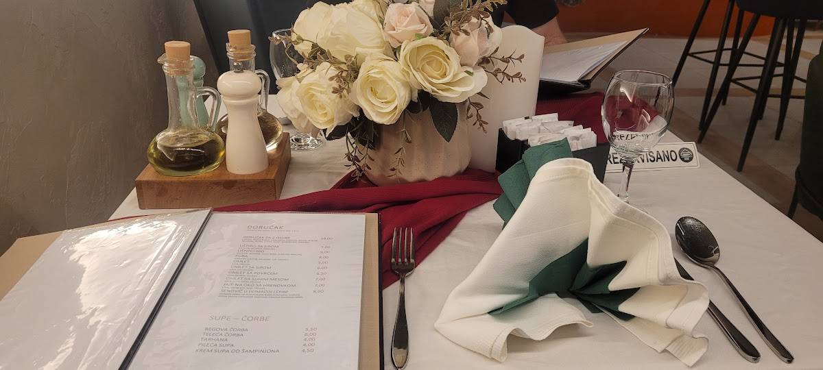 Menu at Restoran 960 restaurant, Zenica