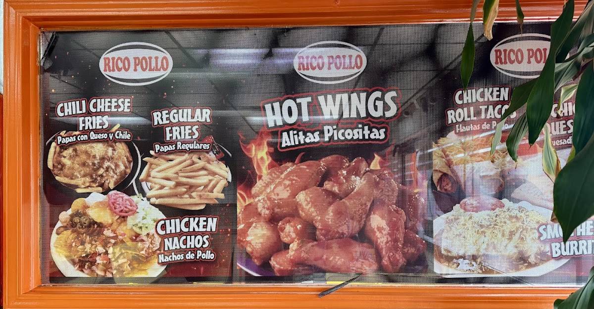 Menu at Rico Pollo restaurant, Commerce City, E 64th Ave #3314