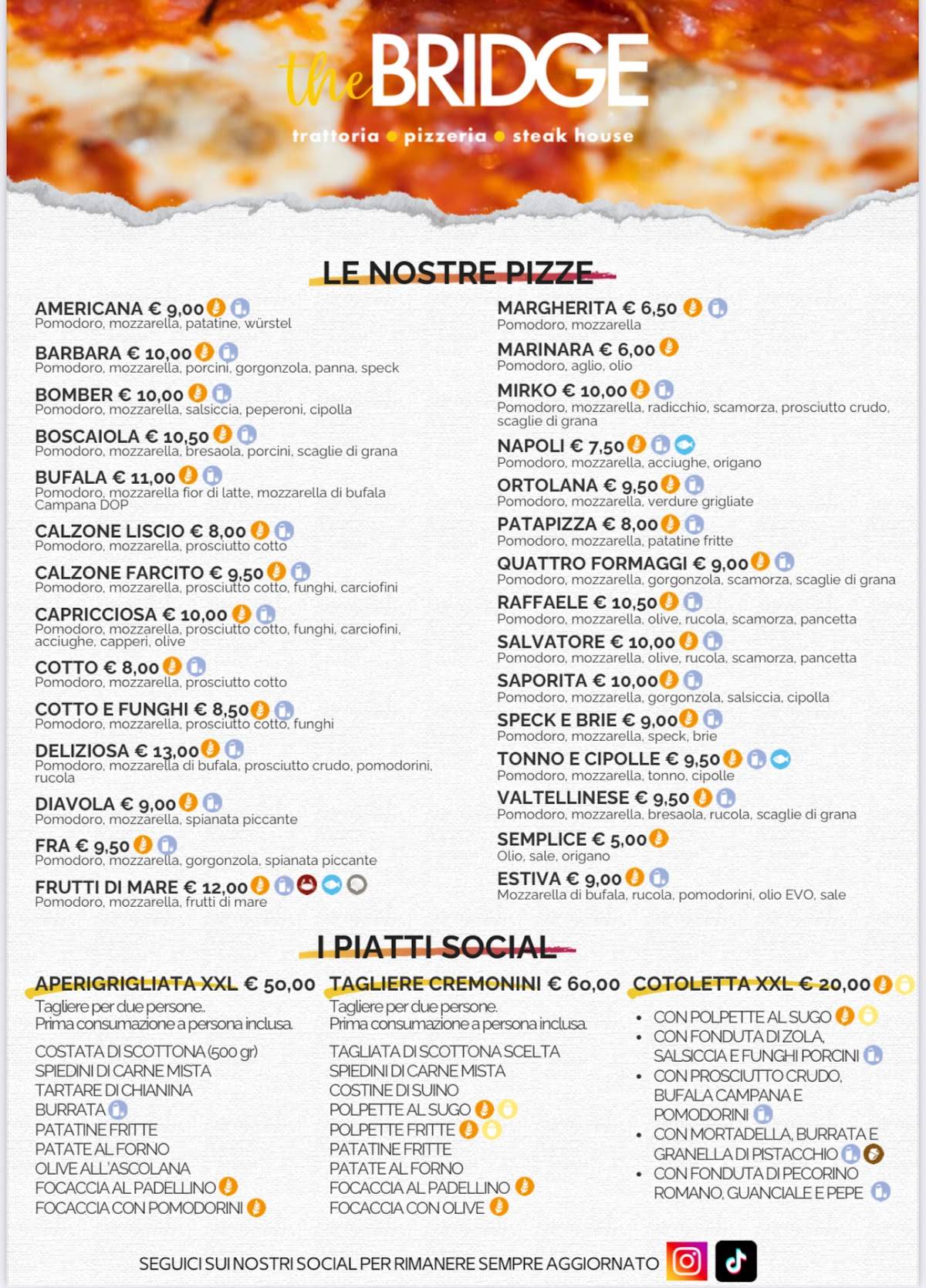 Menu at Ristorante Magenta The Bridge, Magenta