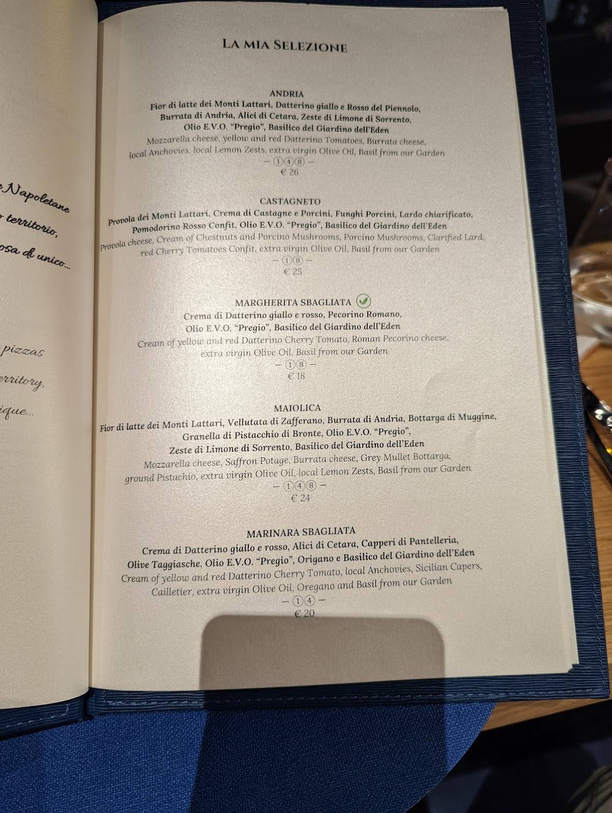 Menu at Roc - Pizza & Steak steakhouse, Positano