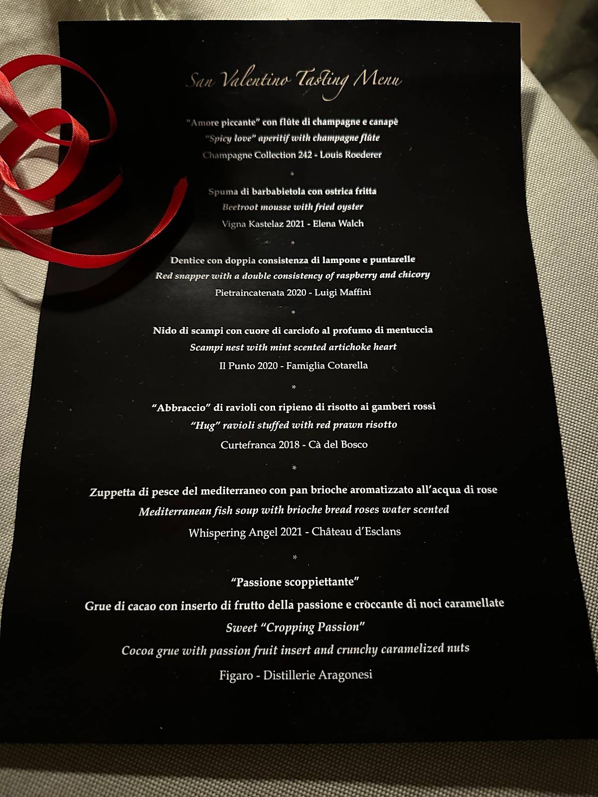 Speisekarte von Aroma restaurant, ROM, Via Labicana