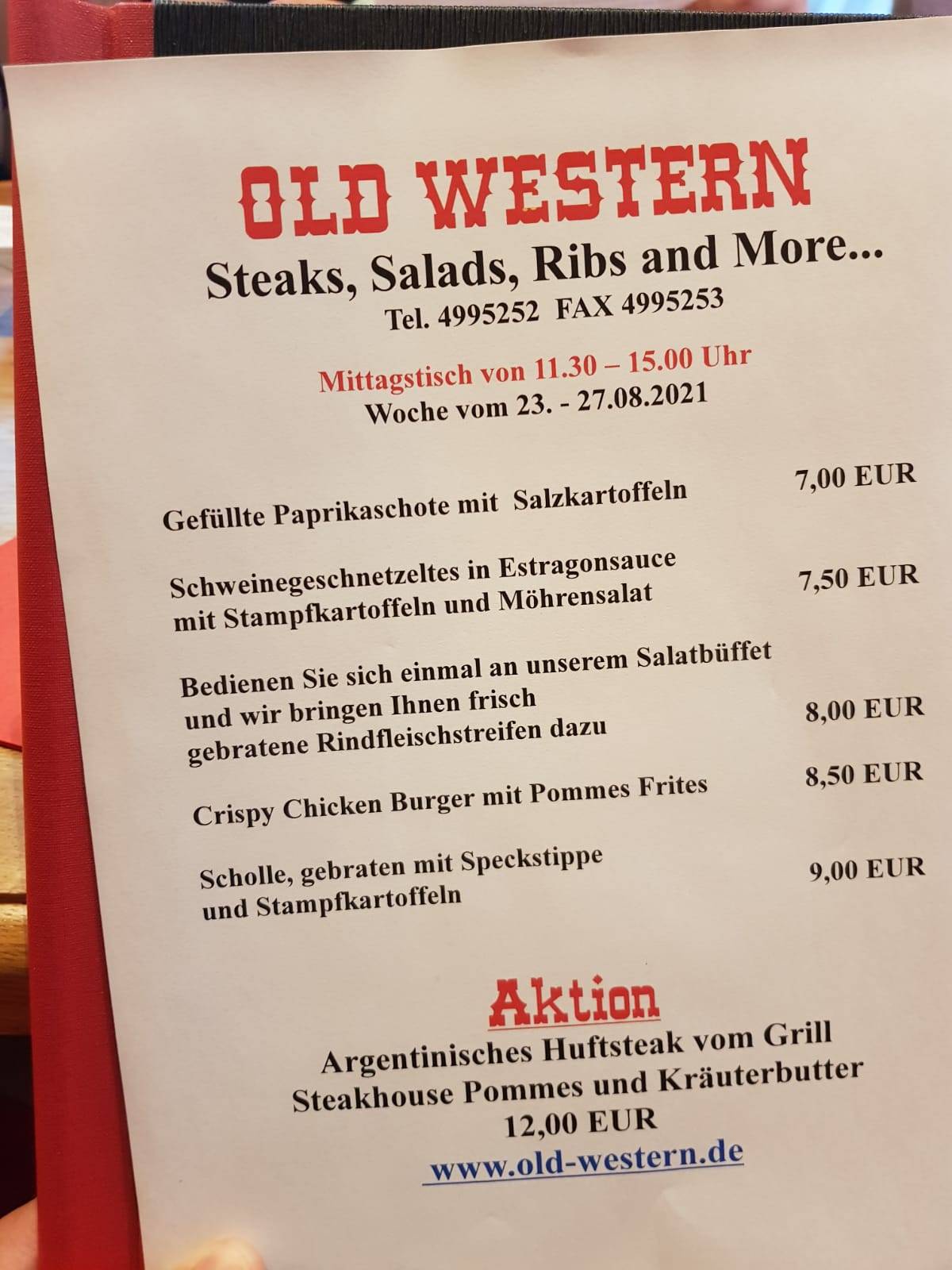 Old Western Rostock Preise