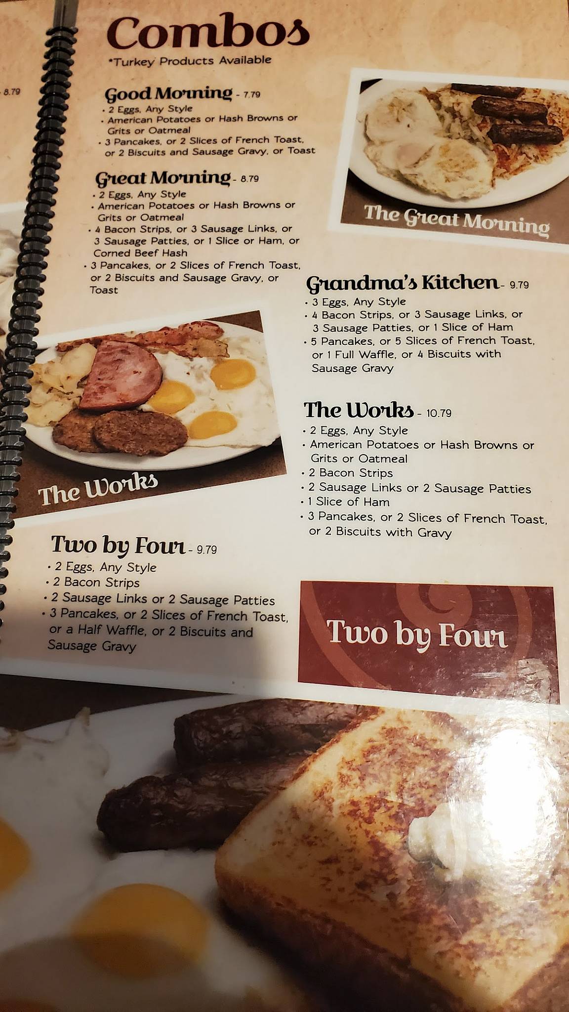 Menu at Round the Clock Schererville restaurant, Schererville