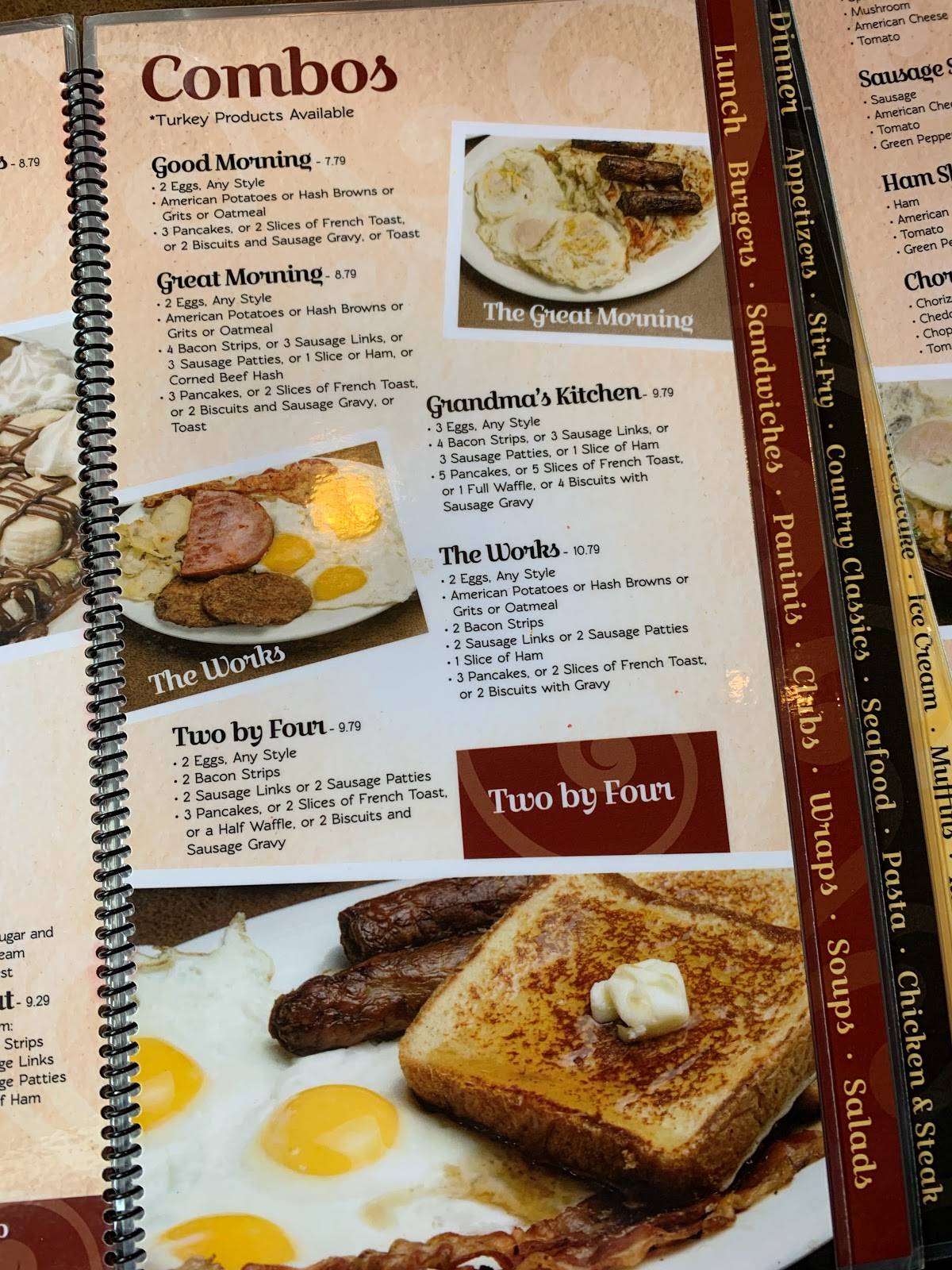 Menu at Round the Clock Schererville restaurant, Schererville