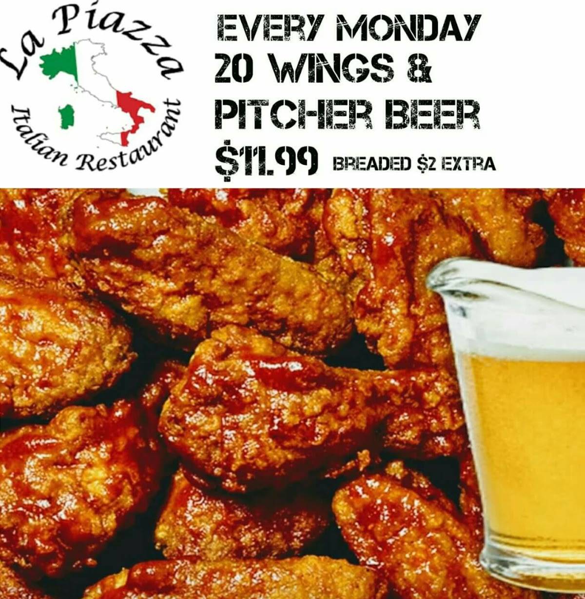 Menu at La Piazza Italian Restaurant & Bar, Roxboro