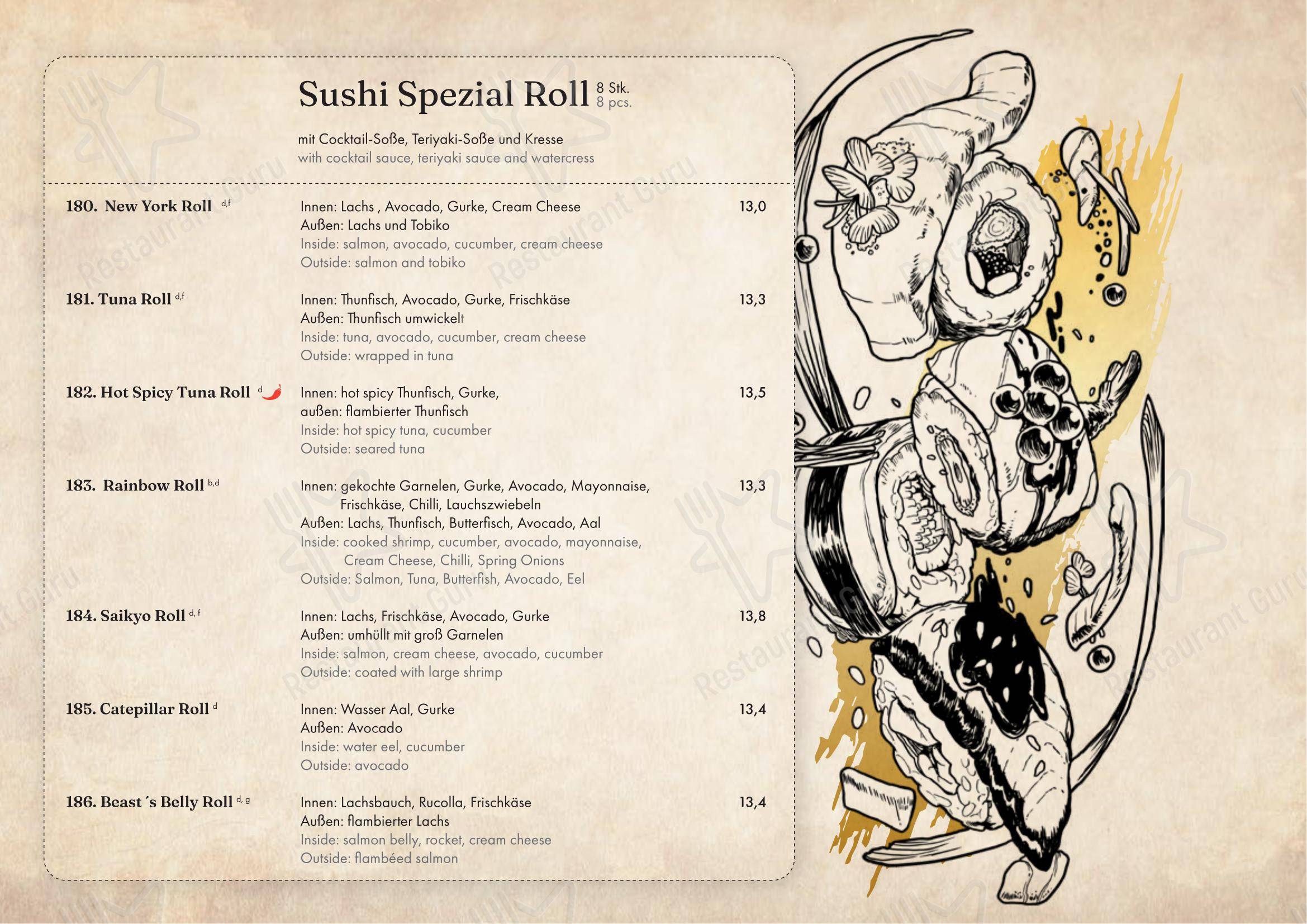 Speisekarte von SAIKYO Restaurant - Asian Fusion & Sushi, Deggendorf