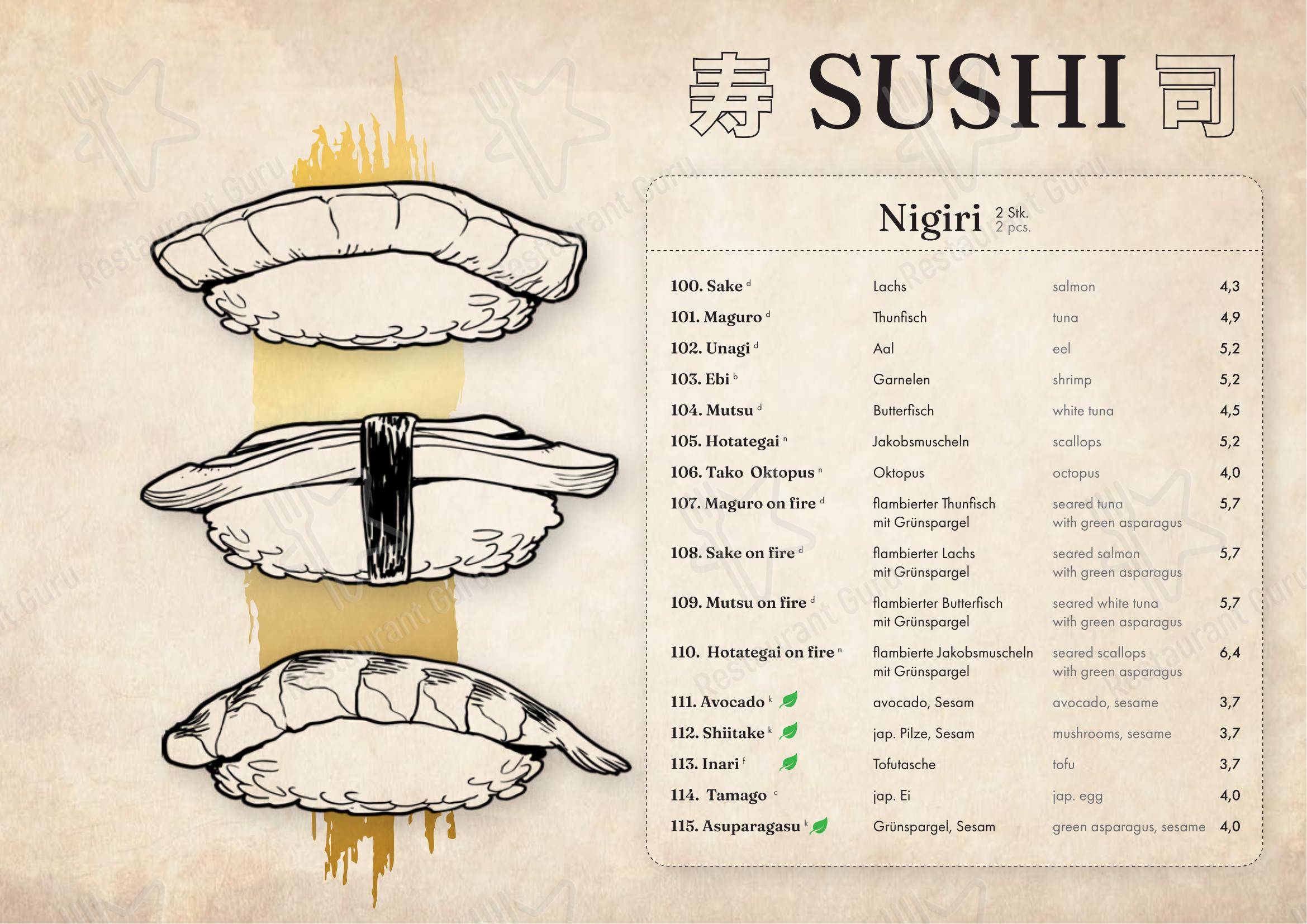 Speisekarte von SAIKYO Restaurant - Asian Fusion & Sushi, Deggendorf