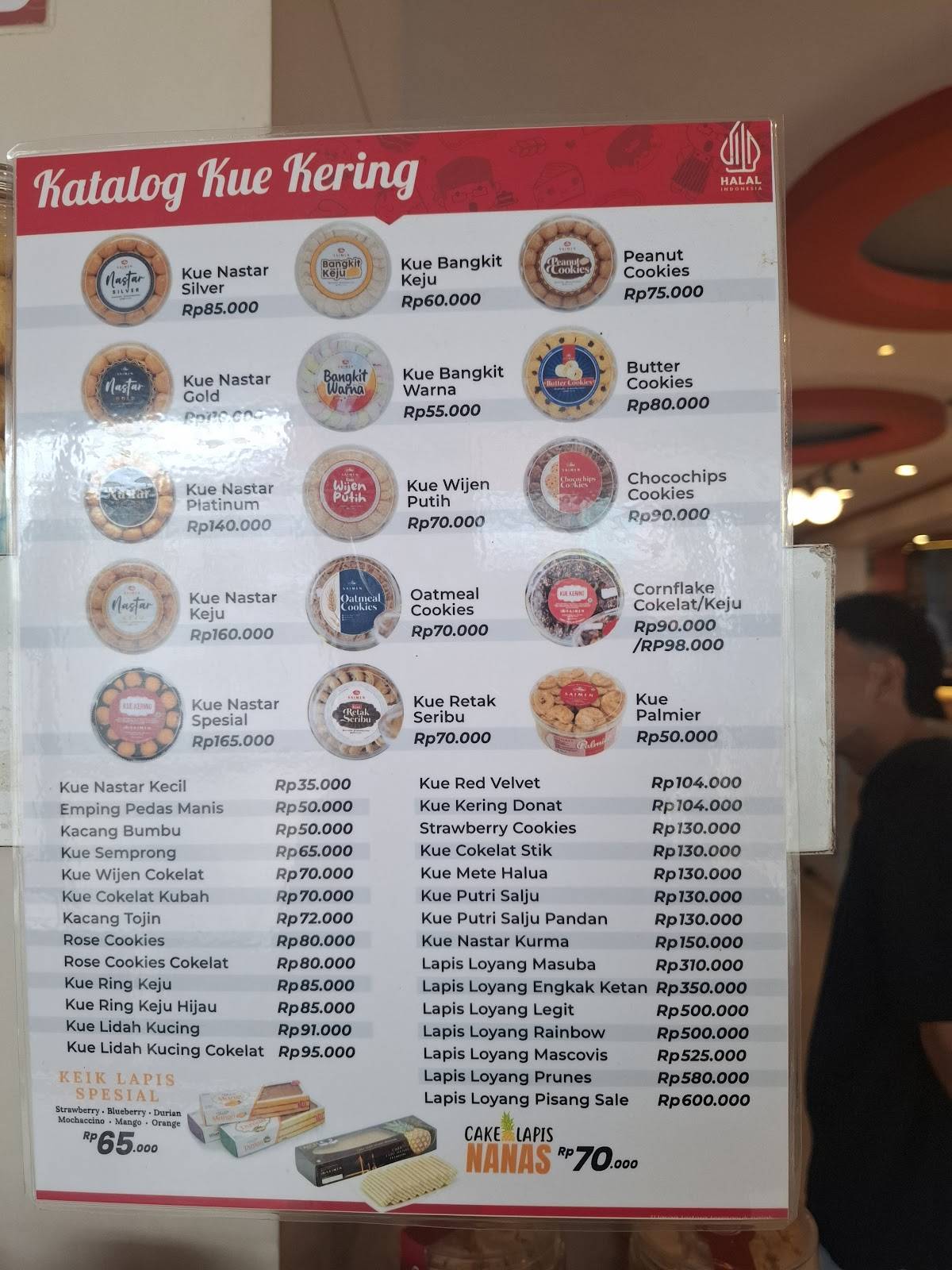 Menu at SAIMEN Bakery & Resto - Gerai Pasar Jambi, Jambi, Jl. Raden ...