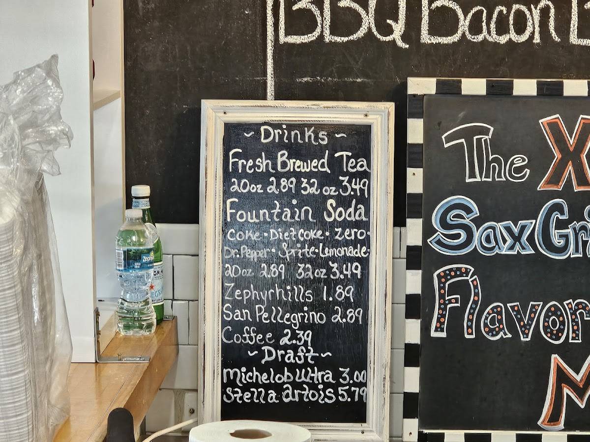 Menu at SAX GRILLE cafe, Fort Walton Beach, 10 Eglin Pkwy SE