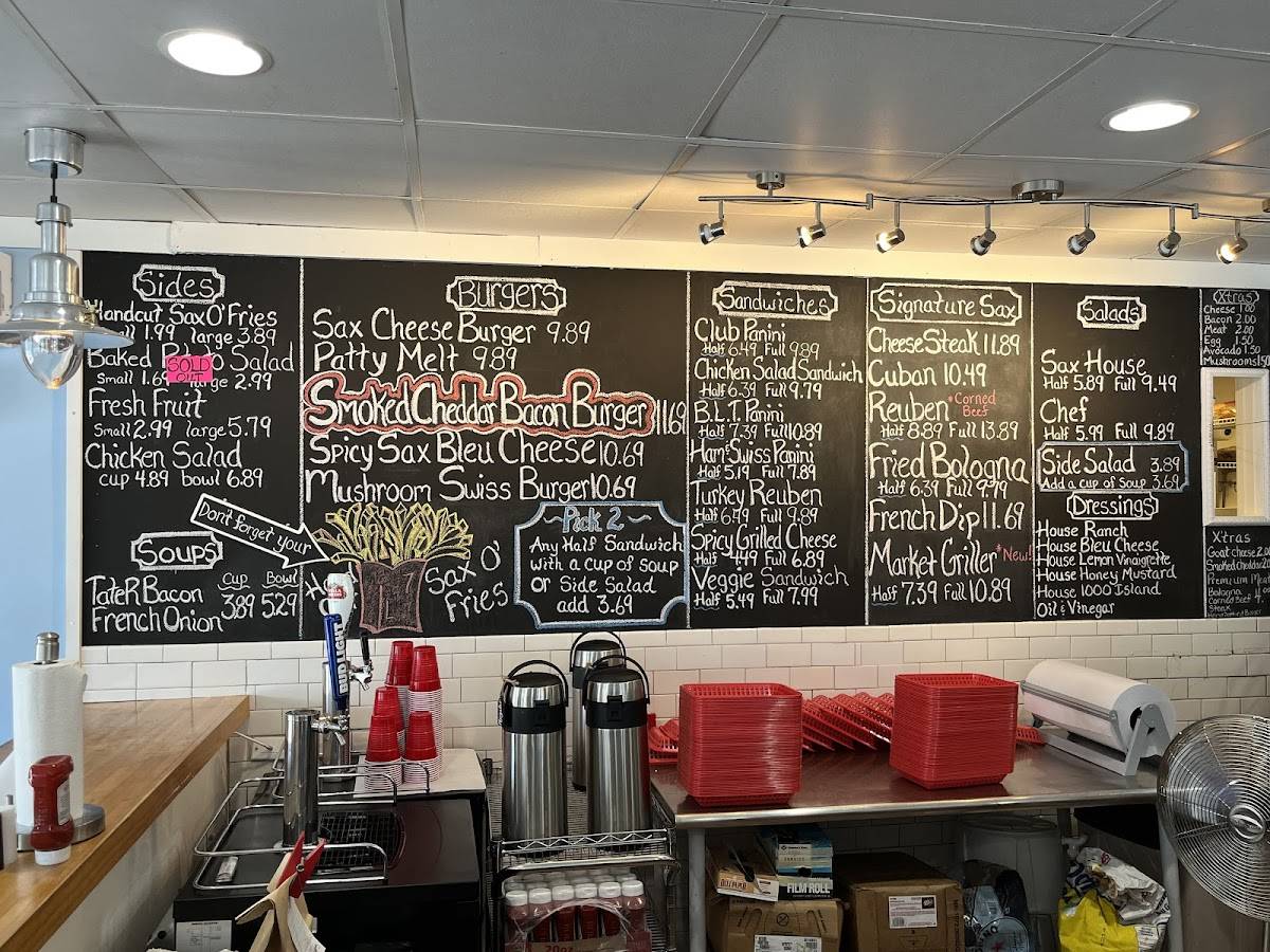 Menu at SAX GRILLE pub & bar, Fort Walton Beach, 10 Eglin Pkwy SE