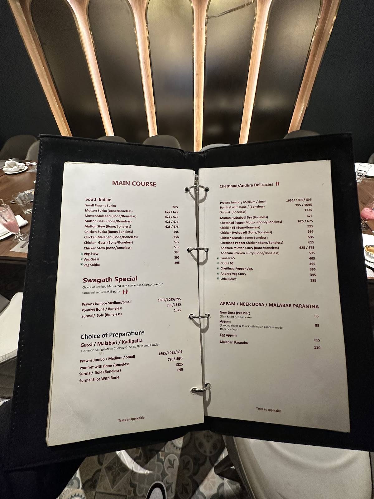 Menu at SWAGATH RESTRO BAR, Patiala