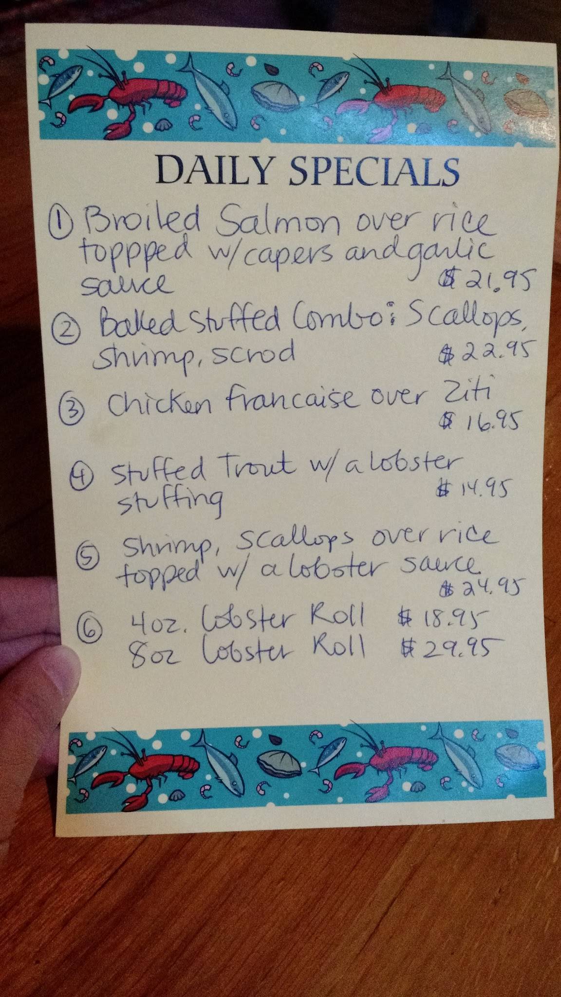 Menu at Sam The Clam Pub & Grub, Cheshire