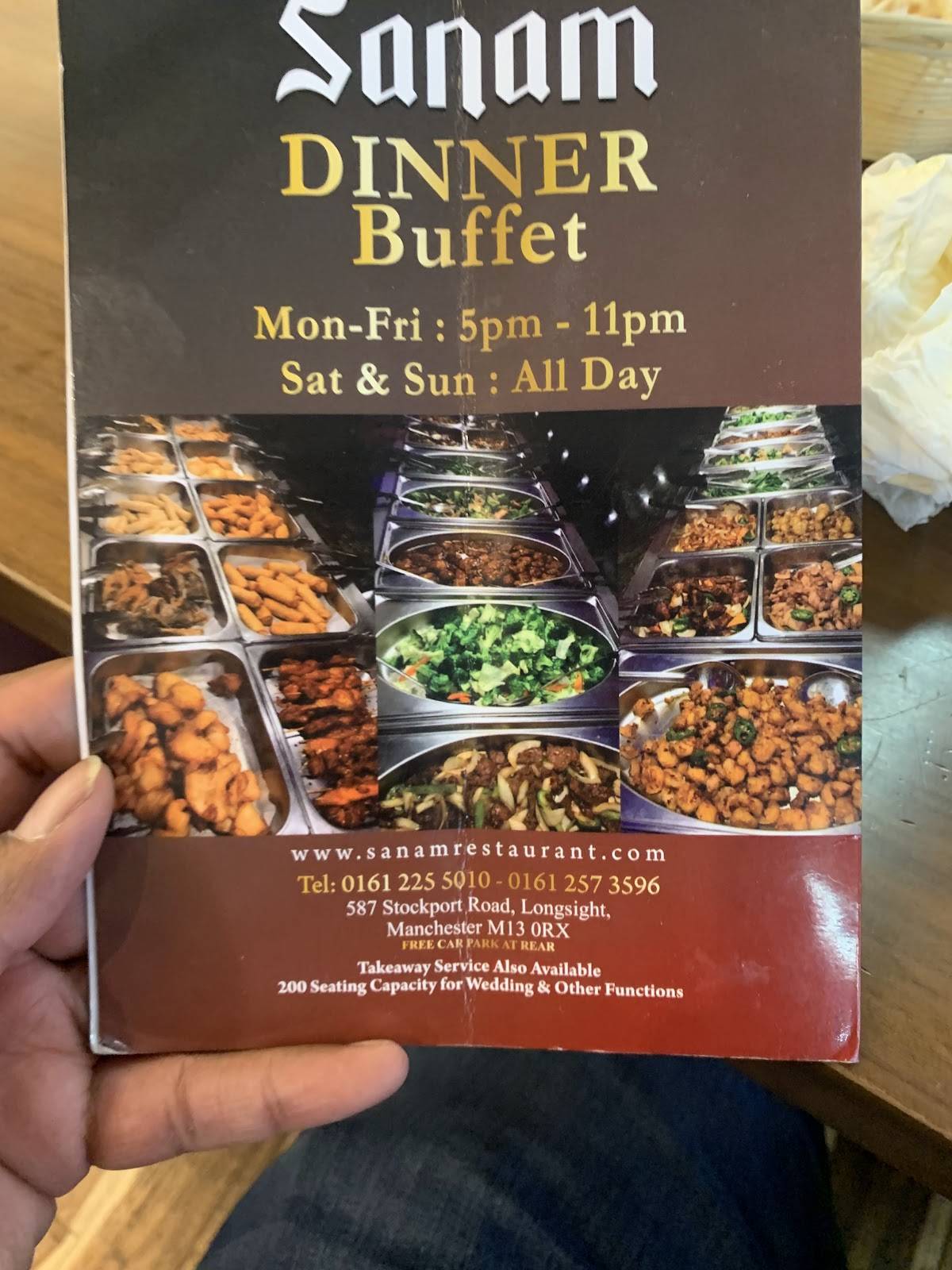 Menu at Sanam Sweet House & Restaurant, Manchester, 587 Stockport Rd