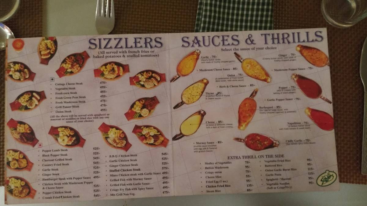 Menu at San's Sizzlers, Vadodara