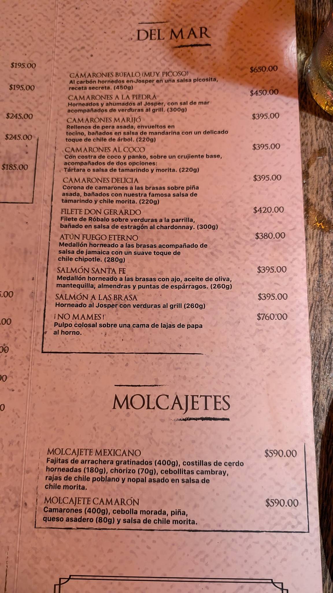 Carta del restaurante Santo Coyote, Guadalajara, C. Miguel Lerdo del ...
