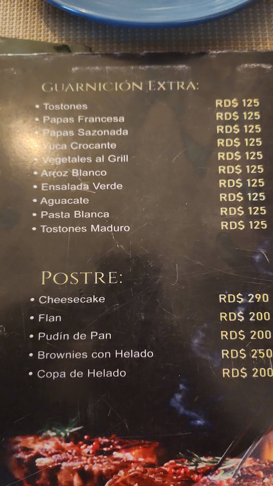 Carta de 89 Bar And Grill, Santo Domingo