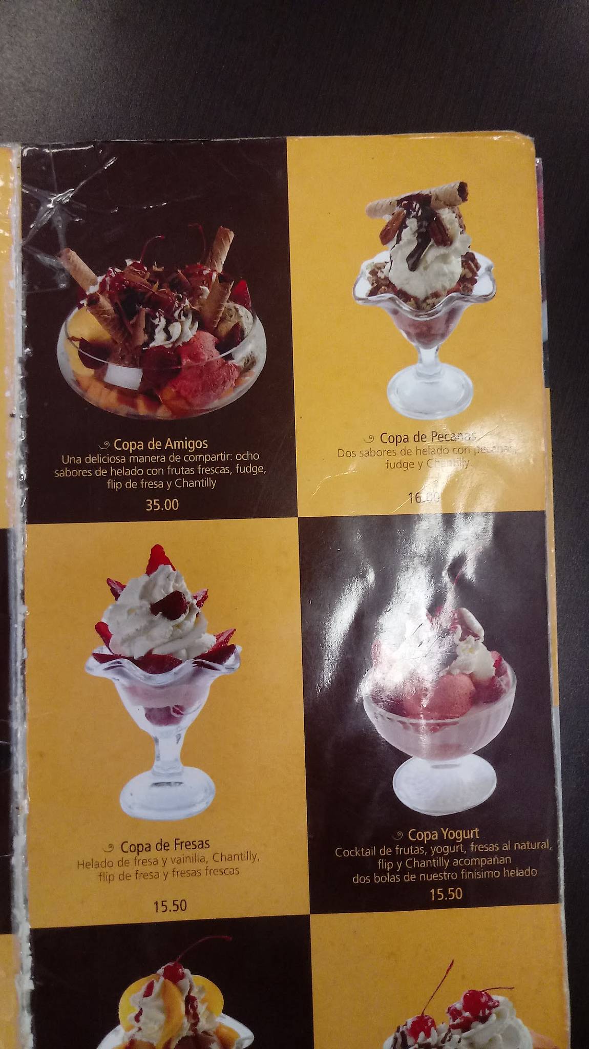 Carta del café Sarcletti, Piura, acceso Open Plaza