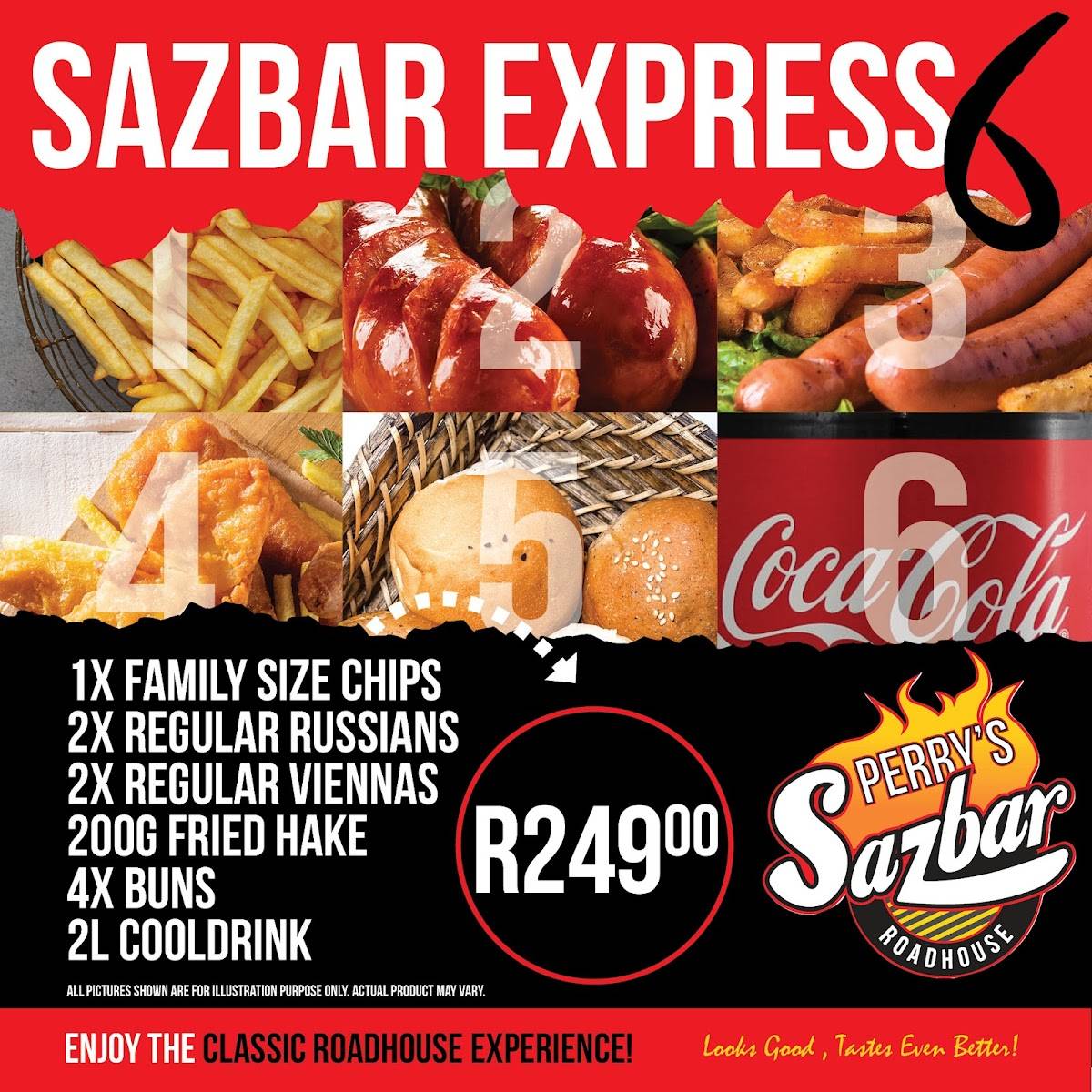 Menu at Sazbar Roadhouse Brakpan, Brakpan