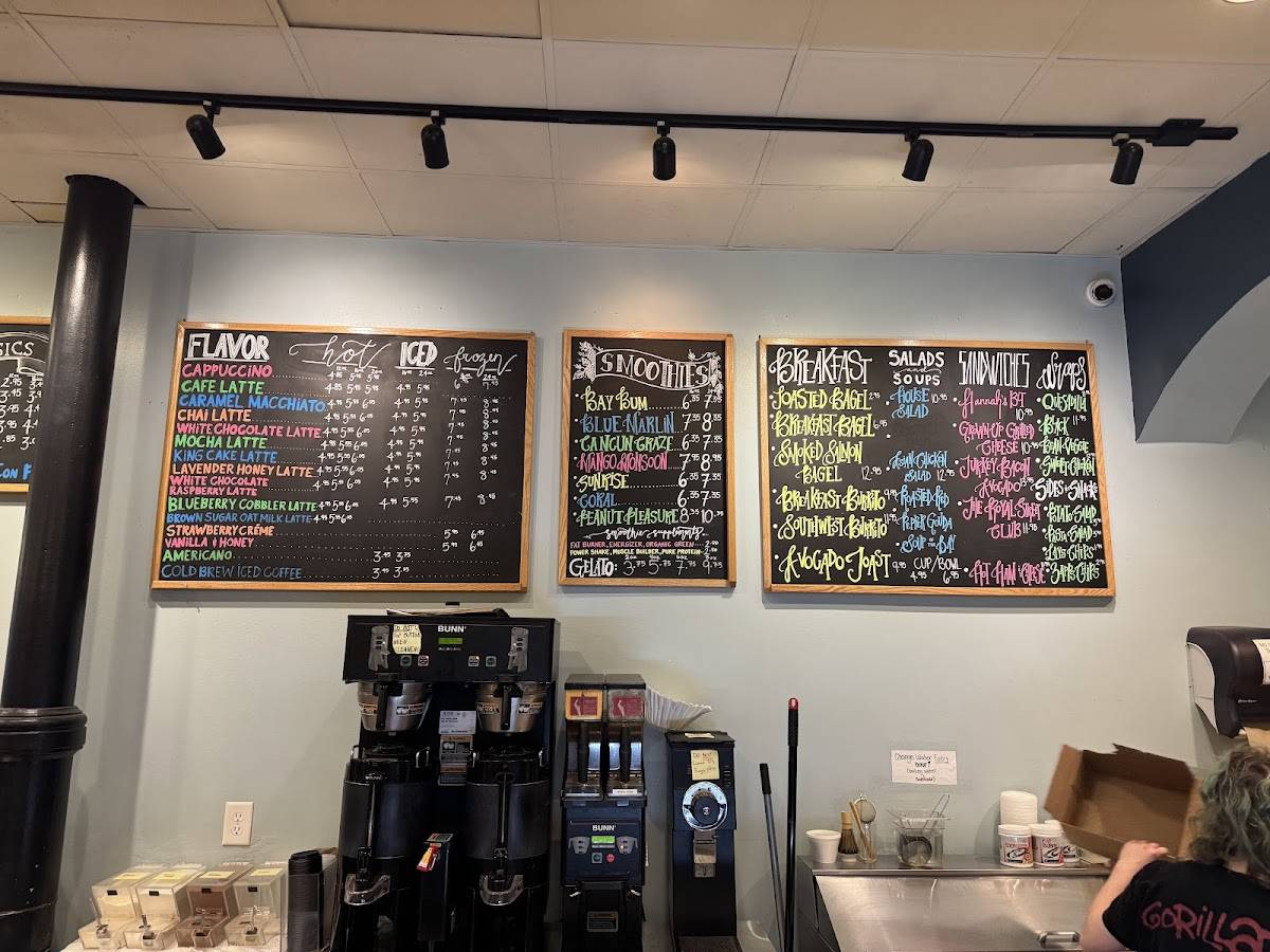 Menu at Serda's Coffee Company pub & bar, Mobile, 3 S Royal St