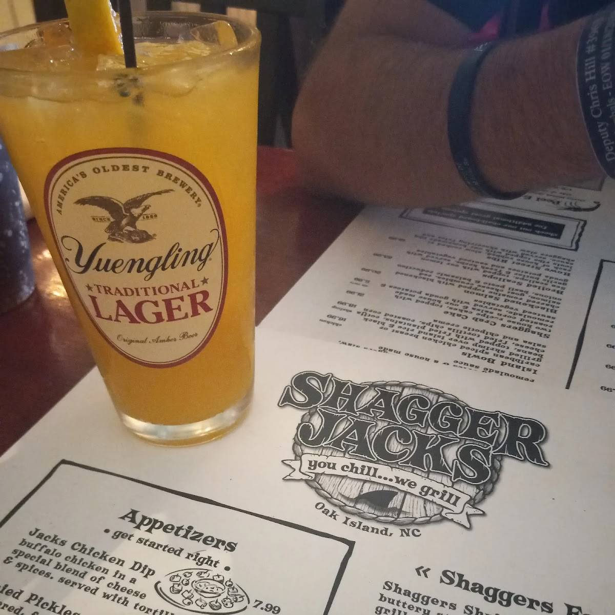 Menu at Shagger Jacks restaurant, Oak Island