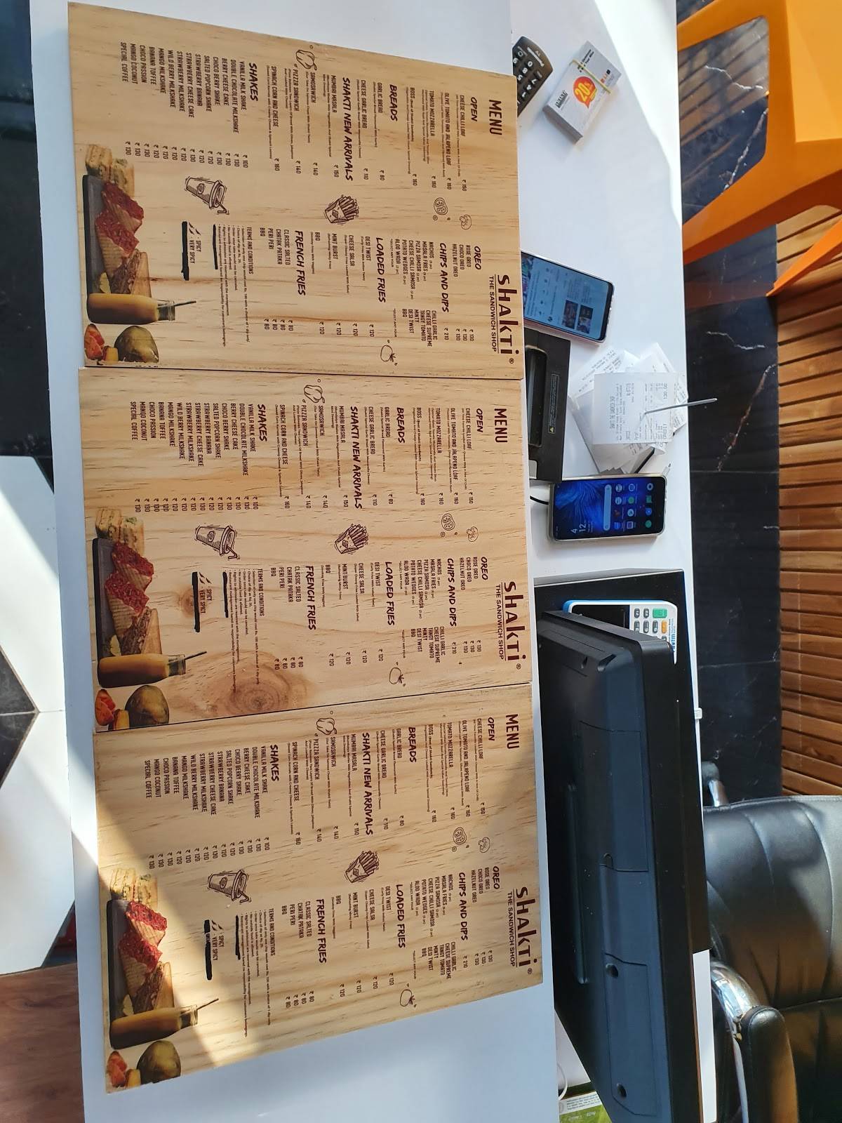 Menu at Shakti Sandwich Vishala, Ahmedabad