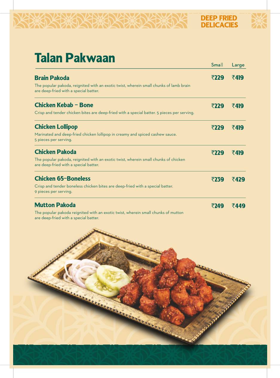 Menu at Sharief Bhai Biryani Santhome (Shawarma Happy Hours Deal), Chennai