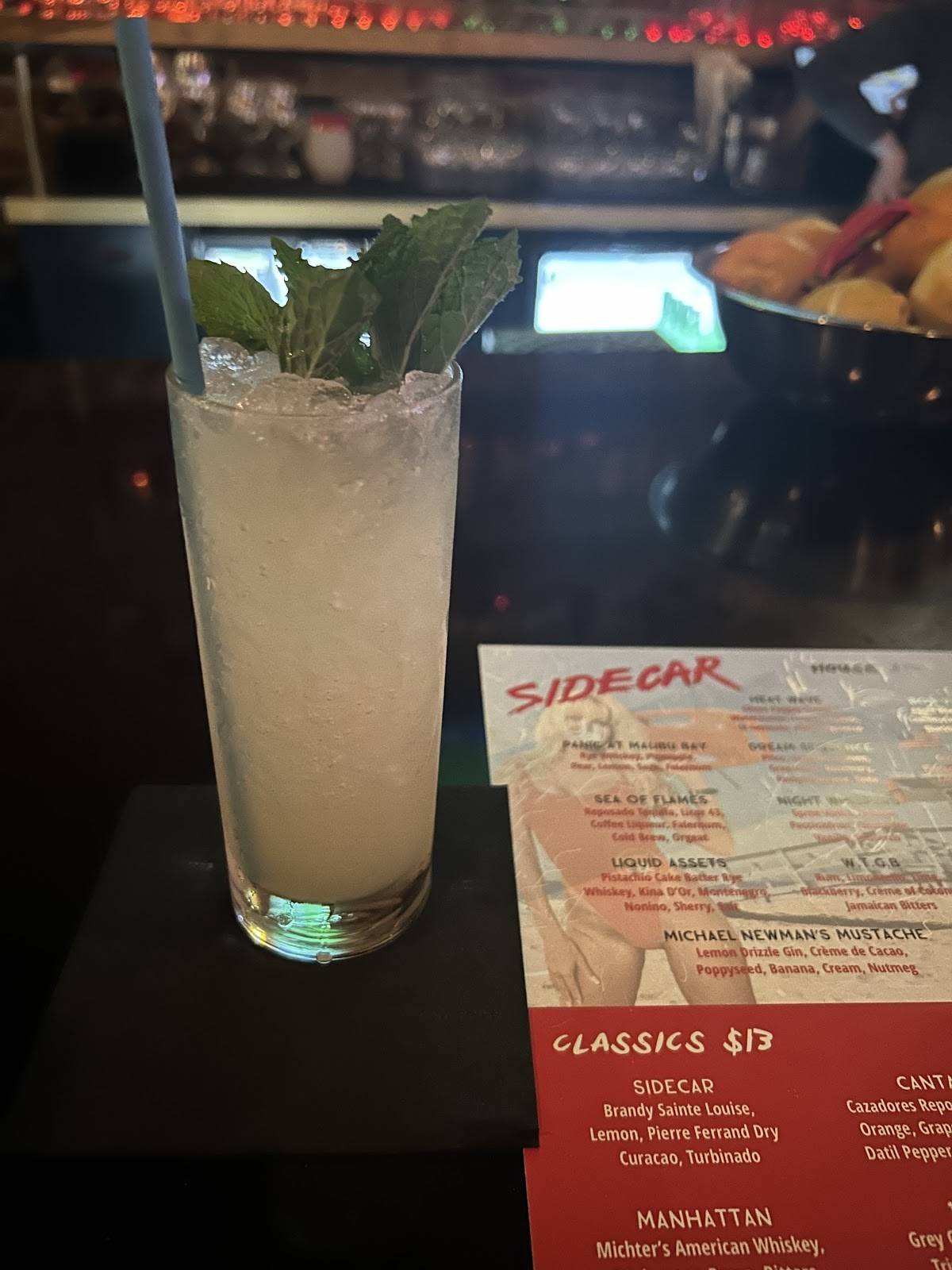 Menu at Sidecar pub & bar, Jacksonville