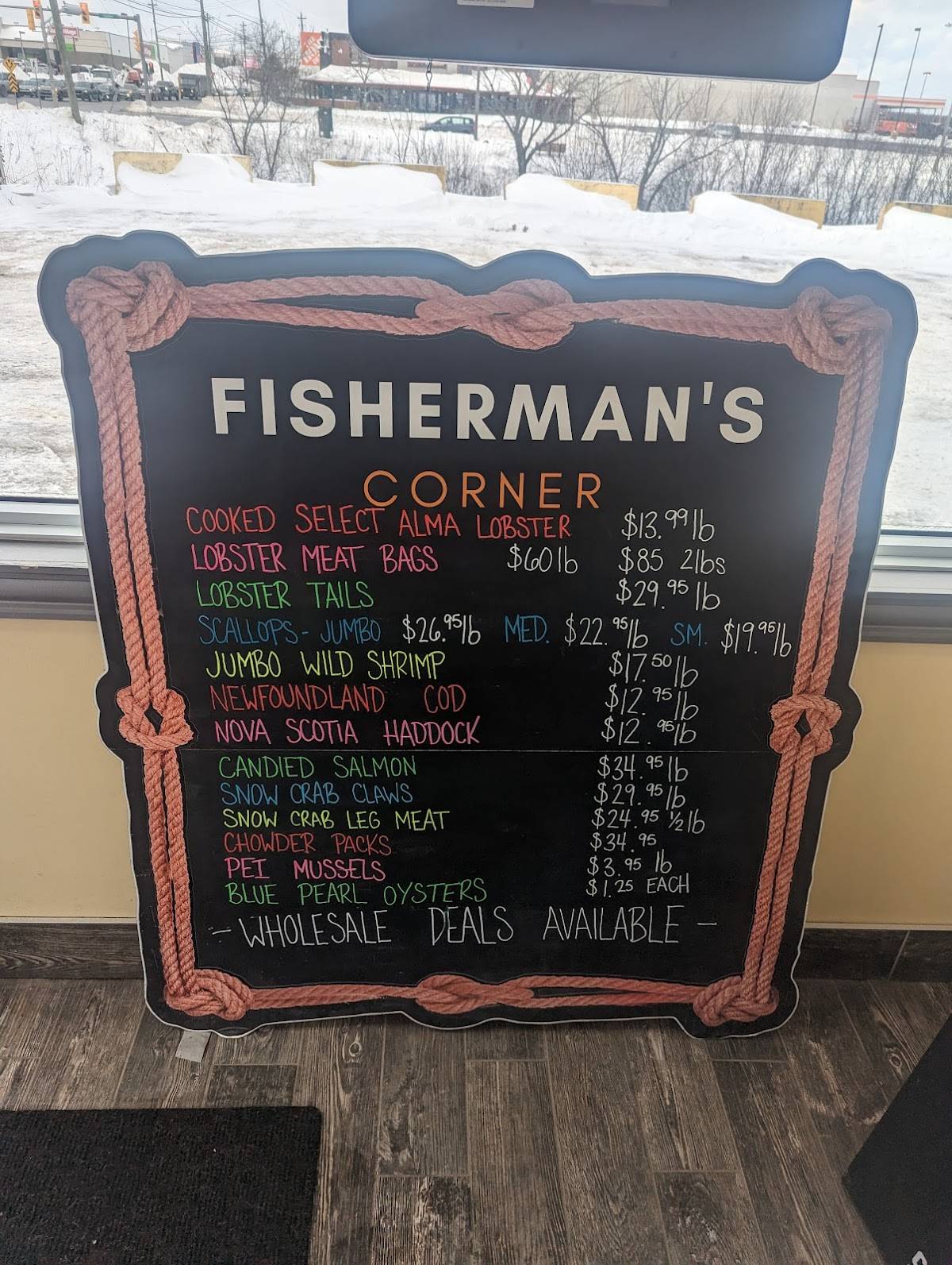 Menu at Skipper Jack's Maritime Restaurant, Moncton