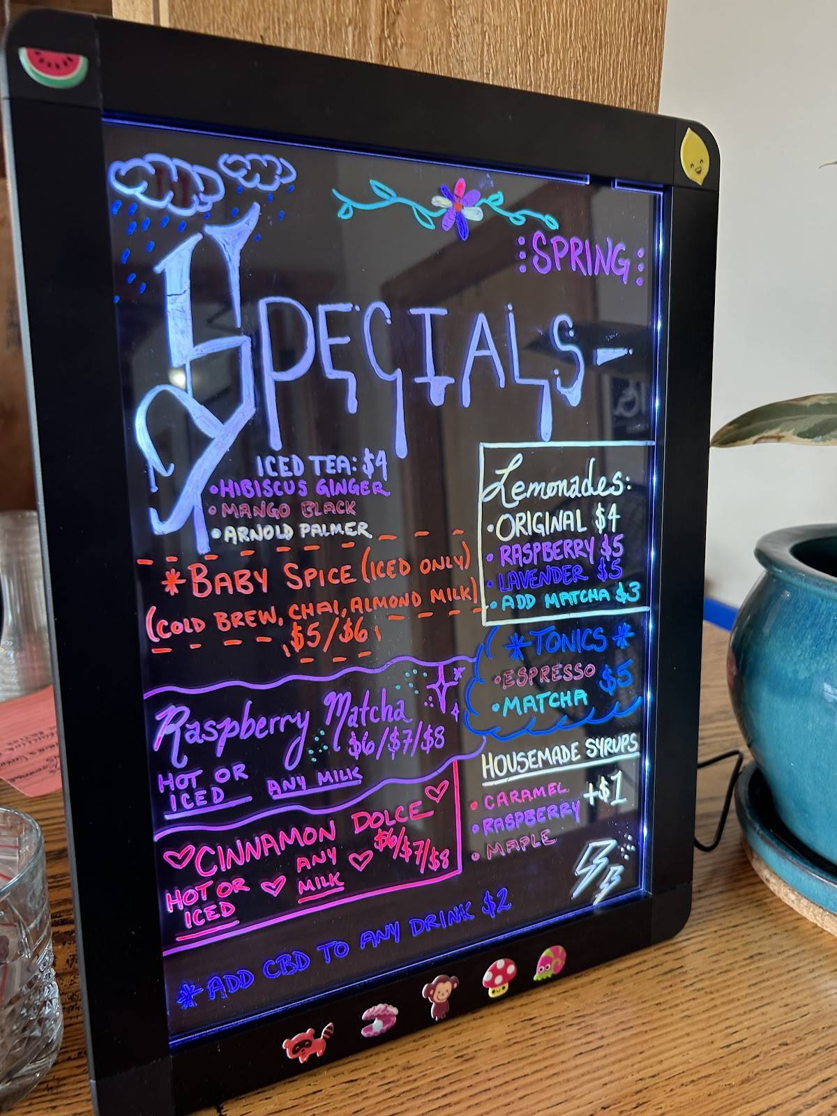 Menu at Sleeper Coffee, Astoria