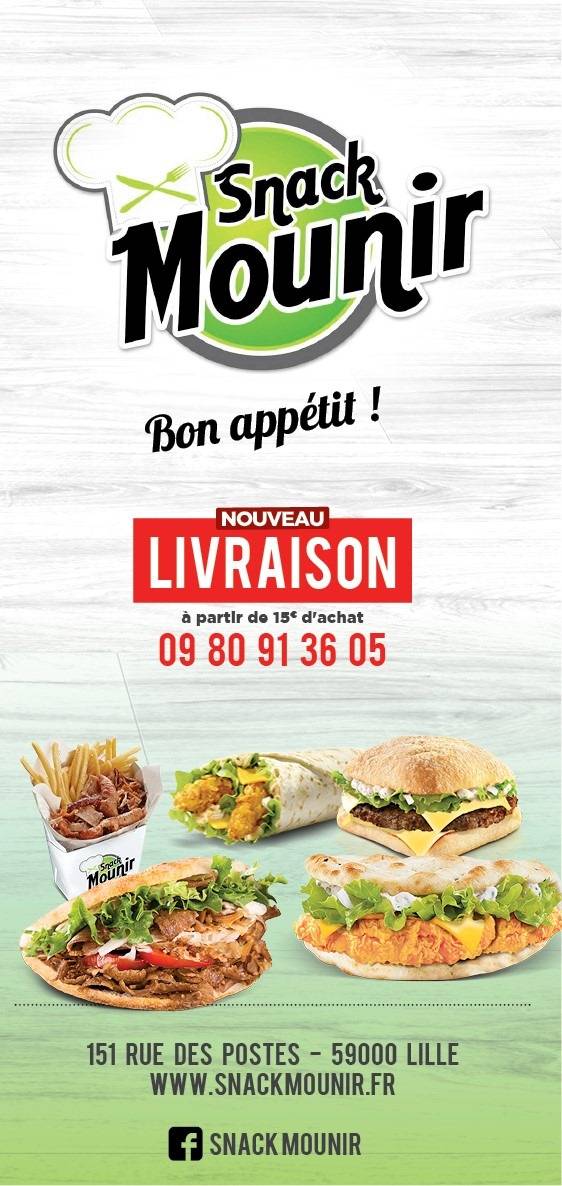 Menu au Snack Mounir restaurant, Lille