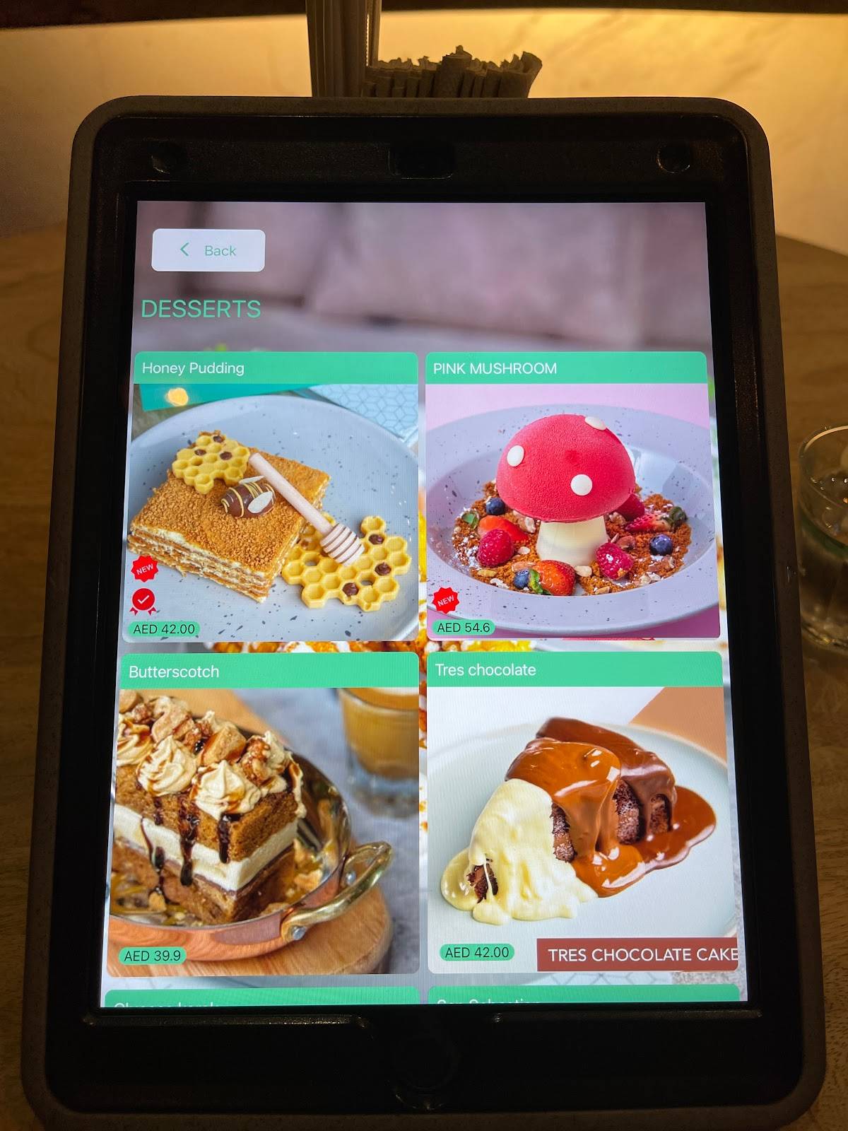 Menu at Space Cafe Ras al Khaimah, Ras Al-Khaimah