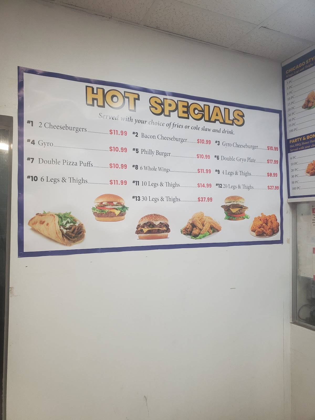 Menu at Dolphin Chicken, Fish and Grill restaurant, Springfield