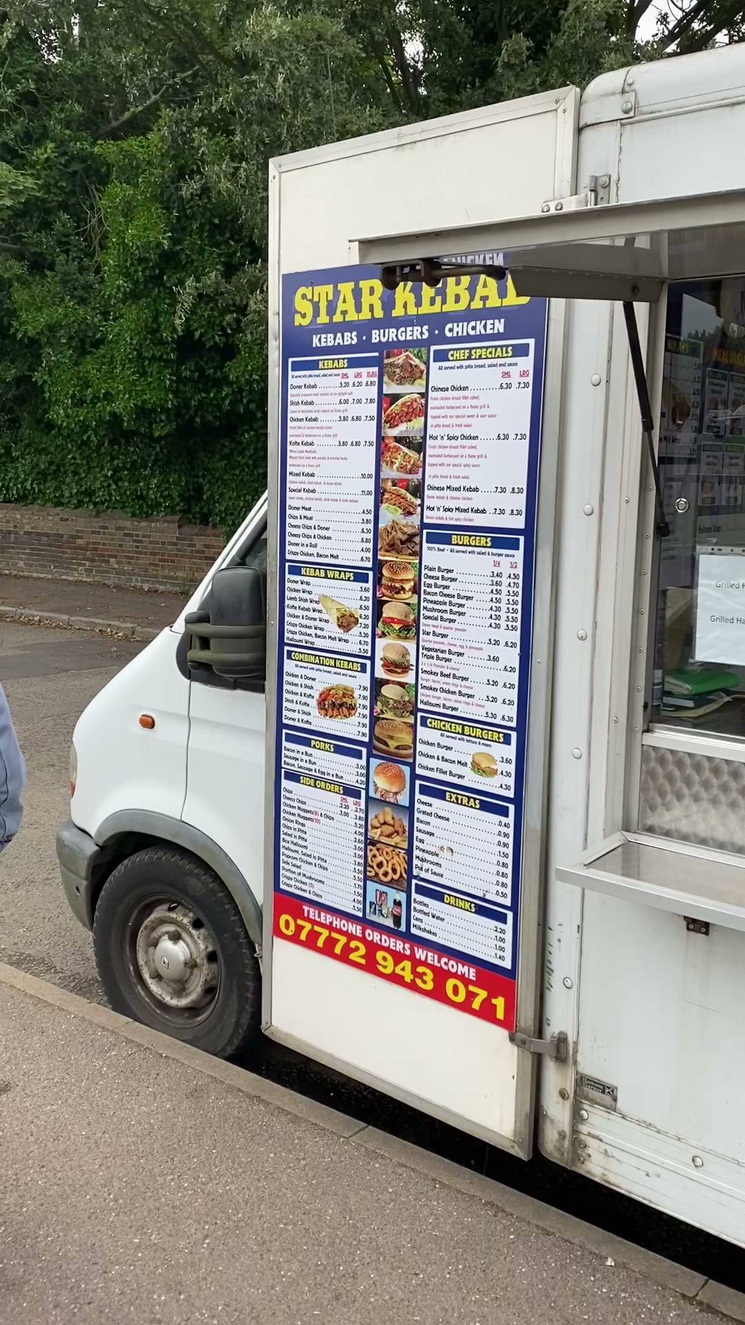Menu at Star Kebab restaurant, Chelmsford