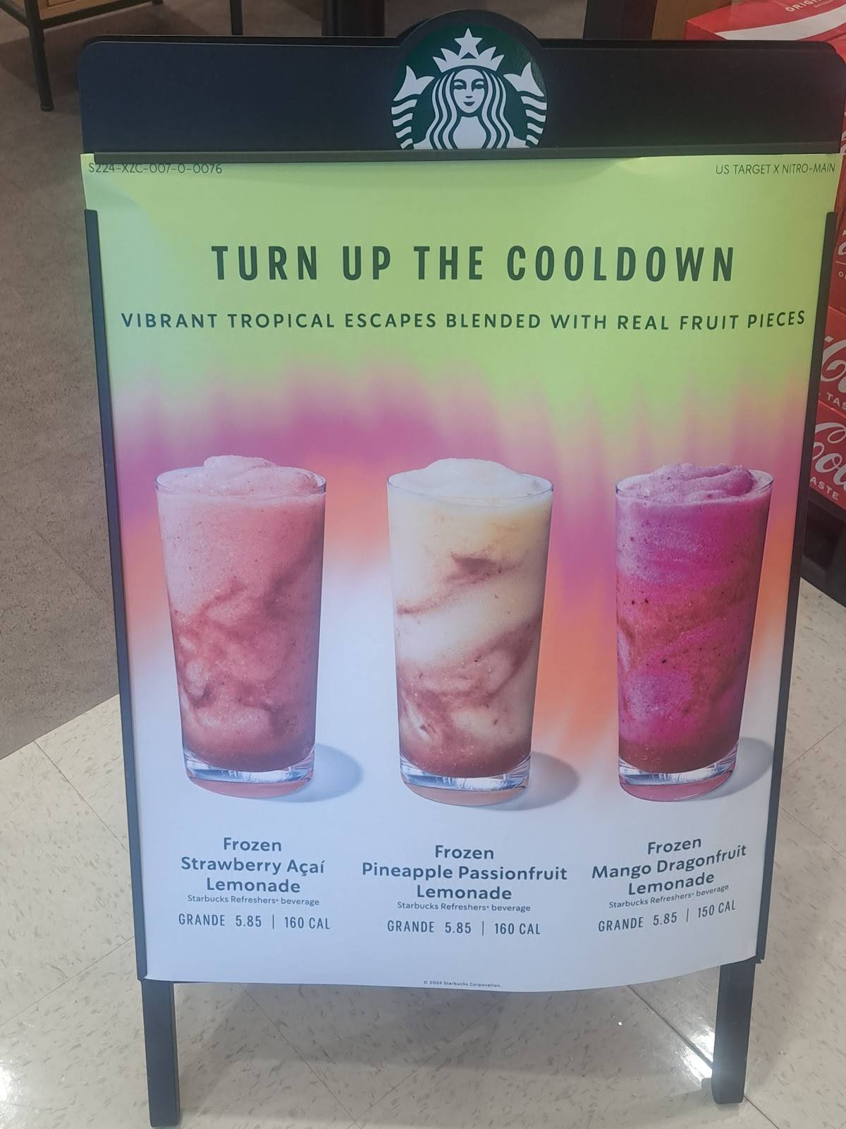 Menu at Starbucks fast food, Smyrna, Cobb Pkwy SE