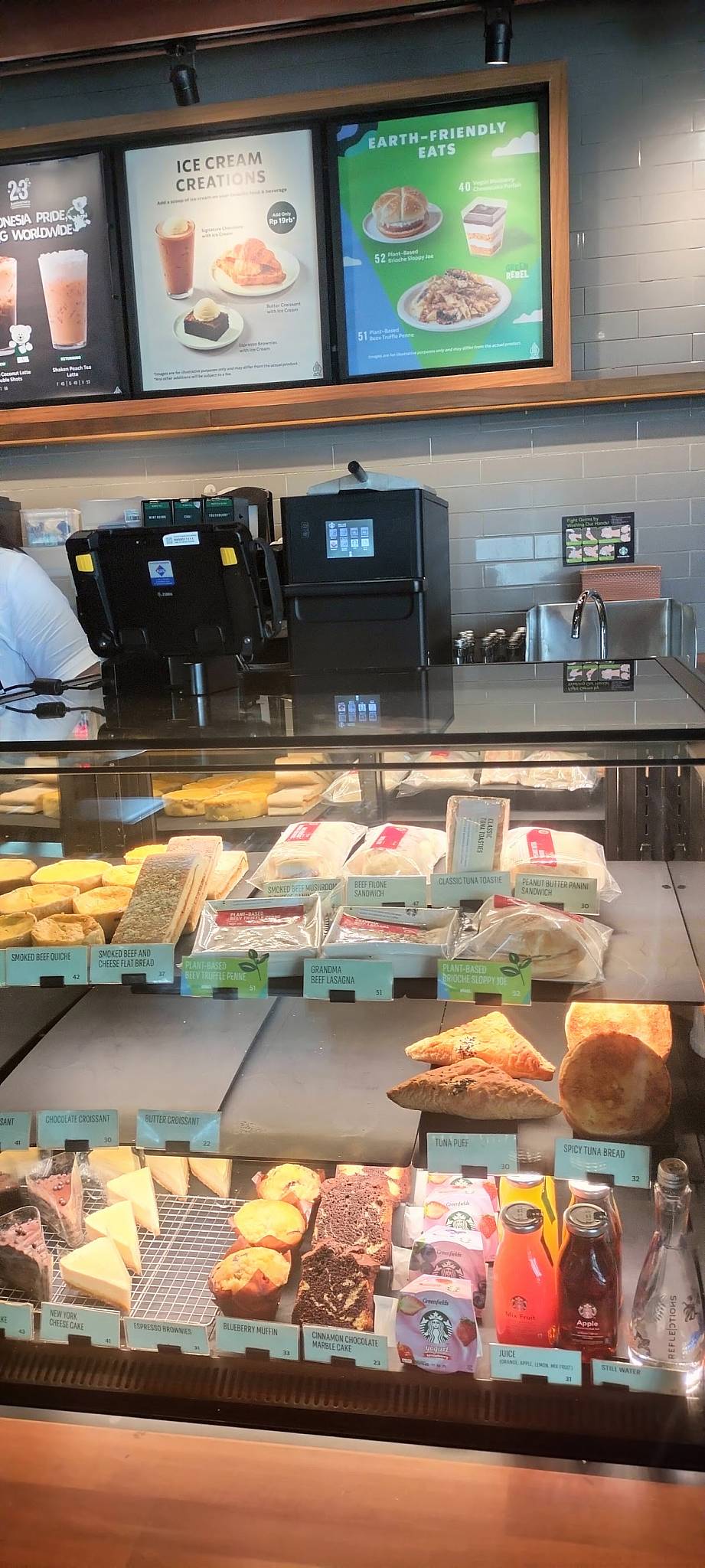 Menu at Starbucks Stasiun KCIC Halim, East Jakarta