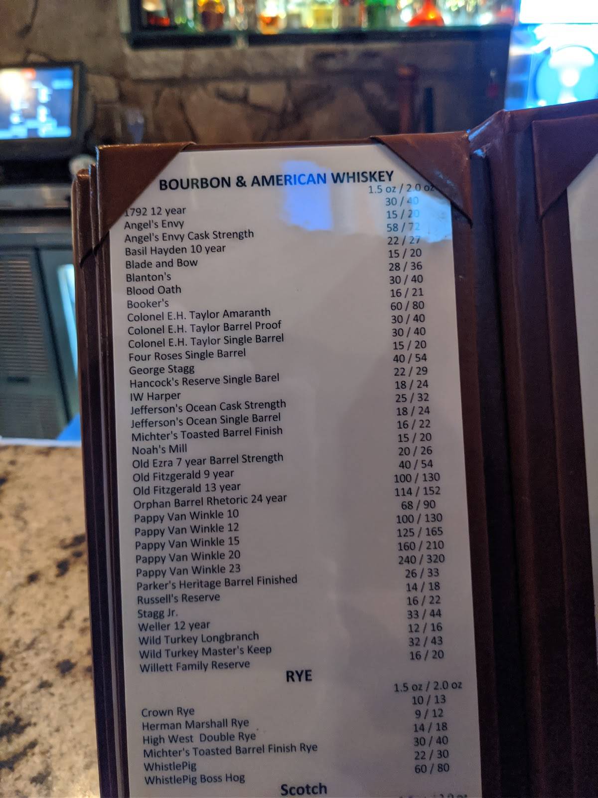 Menu at Steiner Ranch Steakhouse, Austin, Steiner Ranch Blvd