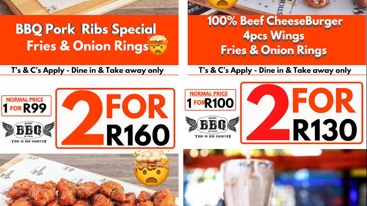 Menu au Nashville Hot Chicken, Rondebosch restaurant, Le Cap
